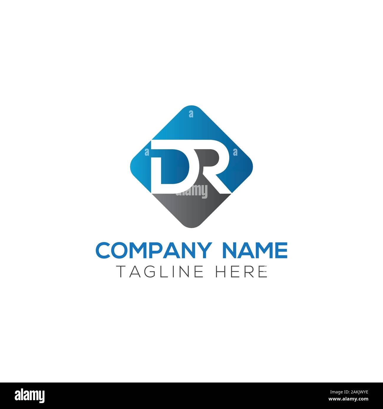 Initial DR Letter Logo With Creative Modern Business Typography Vector ...
