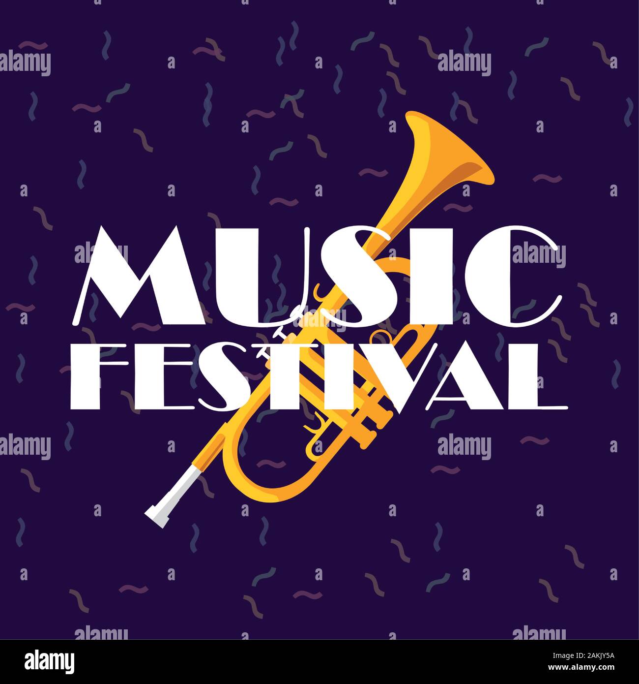 Trumpet design, Music festival sound melody song musical art and ...