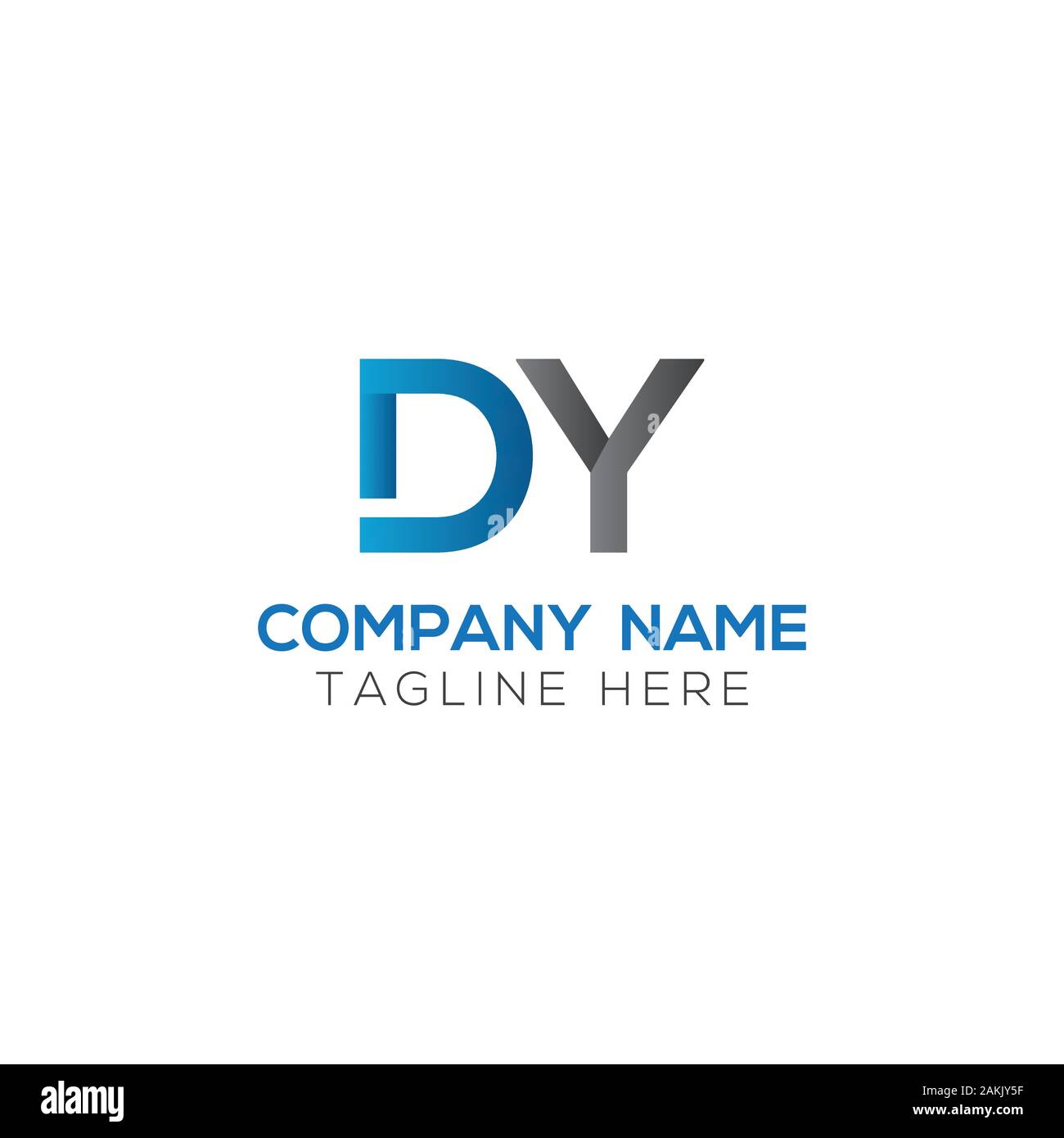 Initial DY Letter Logo With Creative Modern Business Typography Vector ...