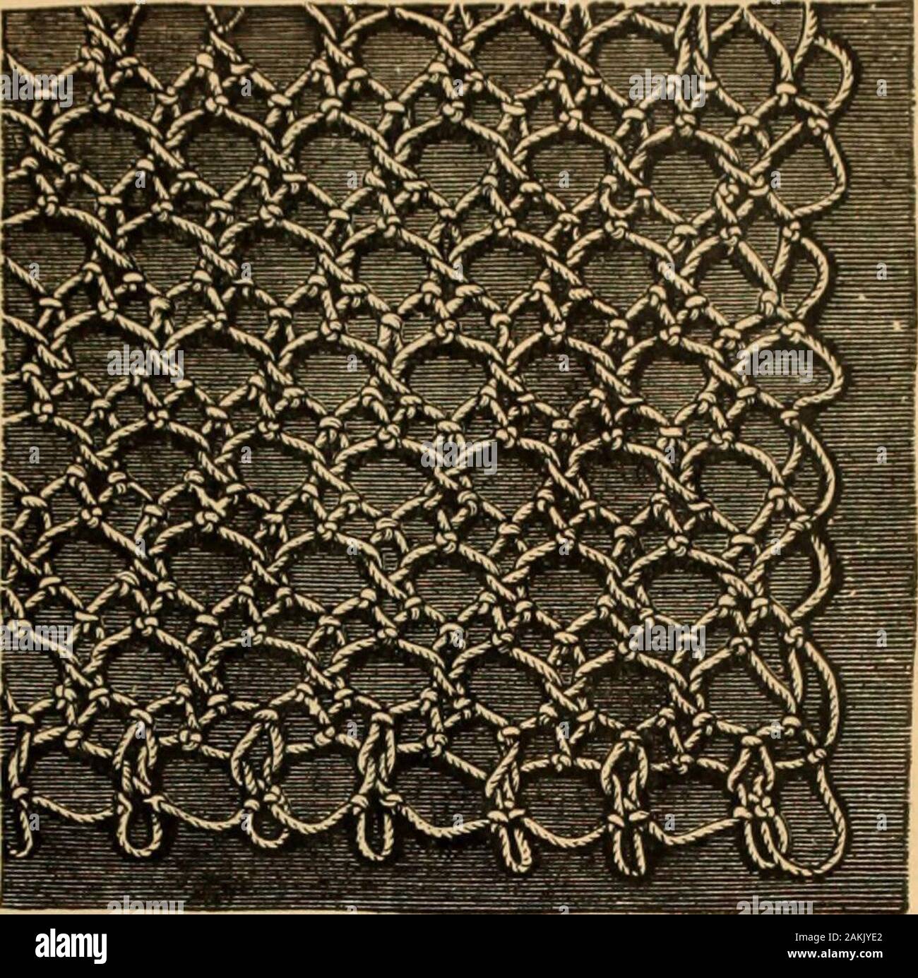 Tatting and netting . h 2 plain stitches. Fourth row.—With the smallest ...