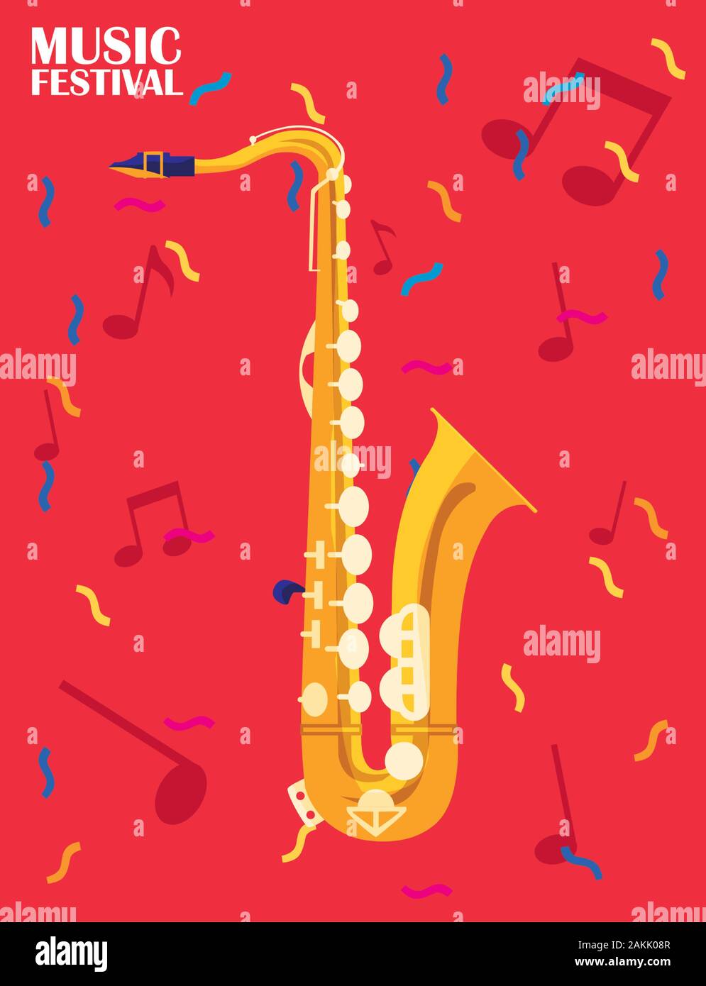 Saxophone design, Music festival sound melody song musical art and ...