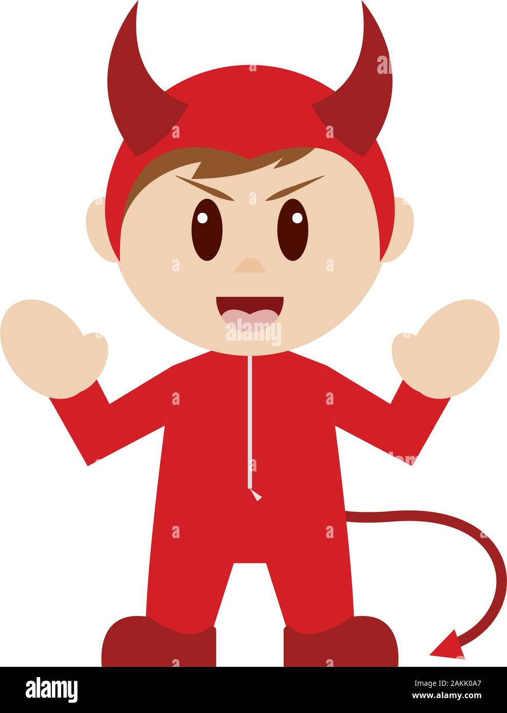 Isolated devil costume. Halloween costume - Vector illustration design ...