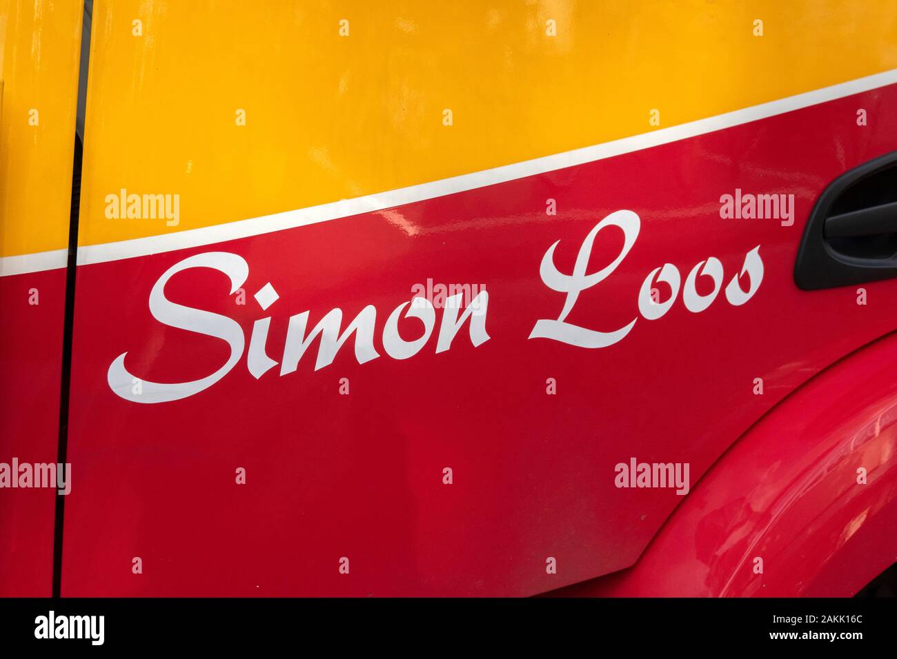 Logo Simon Loos On A Truck At Amsterdam The Netherlands 2020 Stock ...