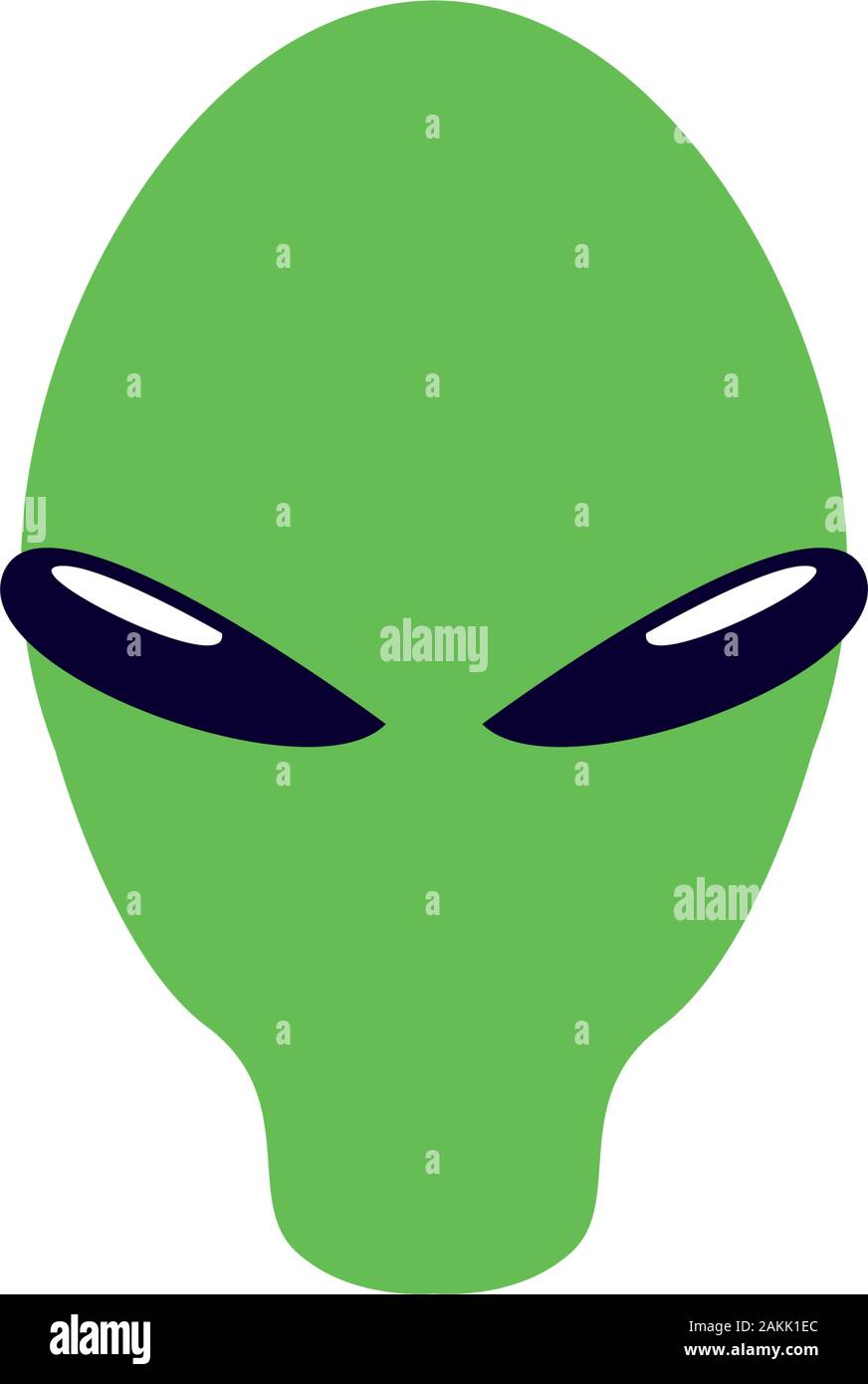 space alien flat style icon vector illustration design Stock Vector ...