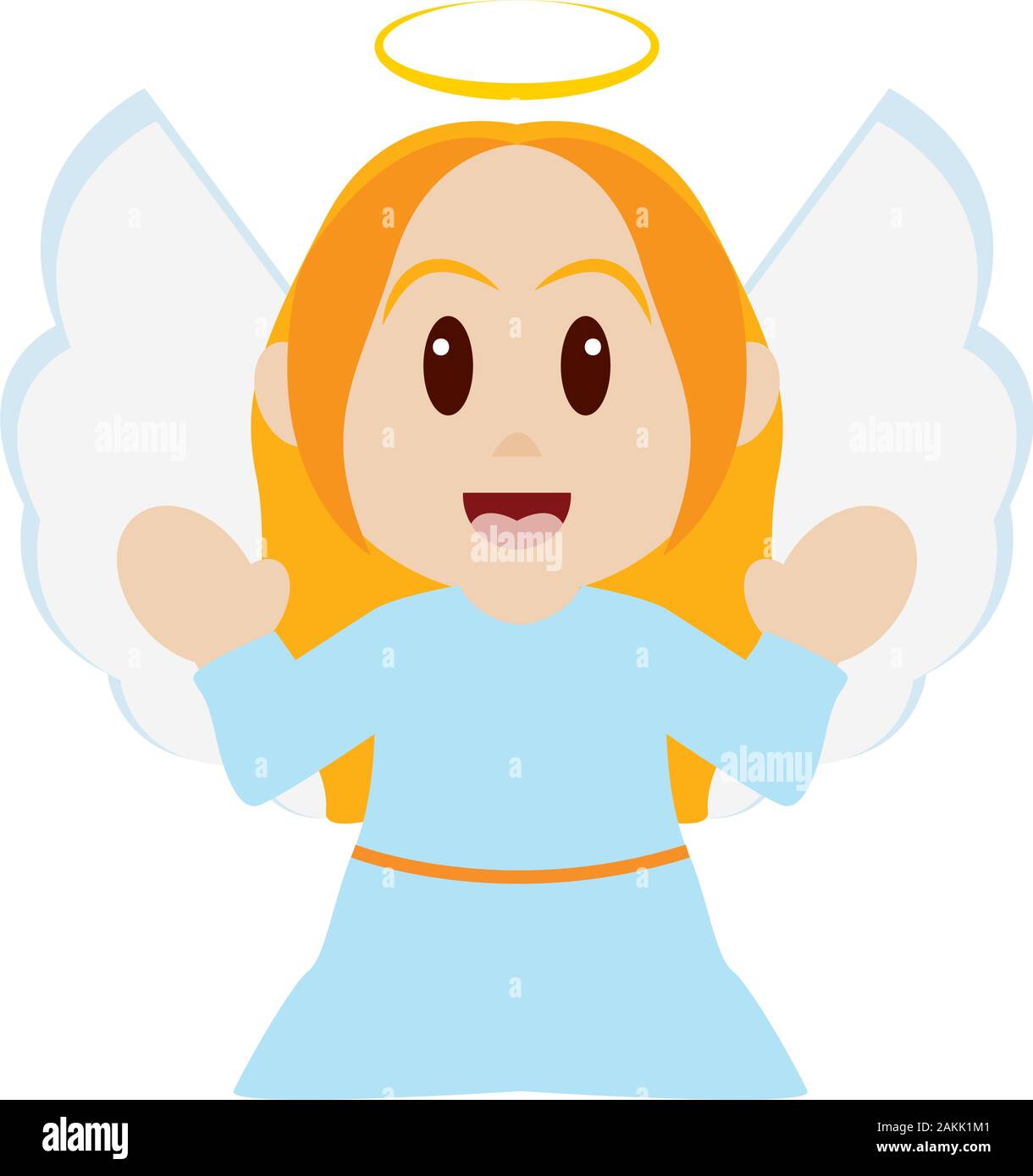 Isolated angel costume. Halloween costume - Vector illustration design ...