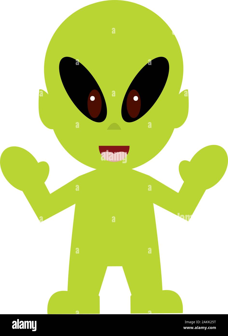 Isolated alien costume. Halloween costume - Vector illustration design ...