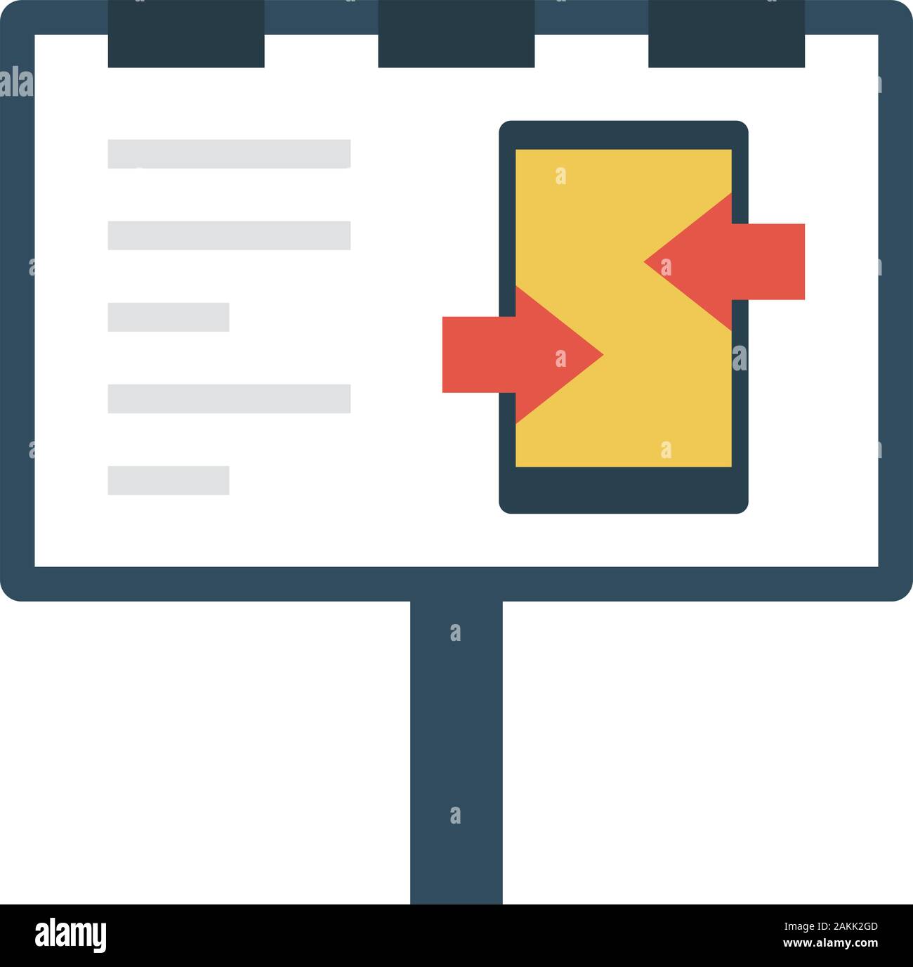 Billboard mobile phone advertisement Stock Vector Images - Alamy