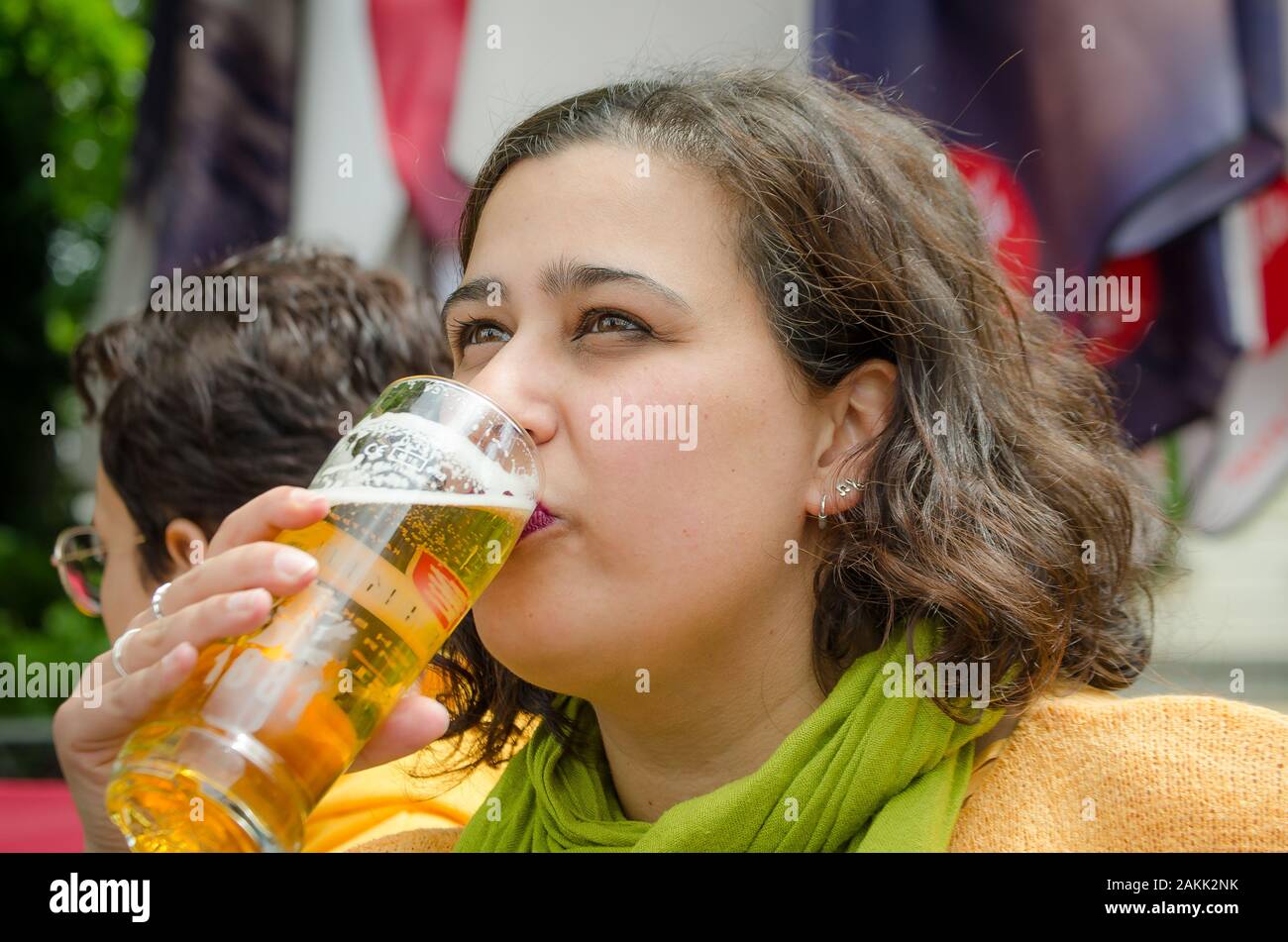 Drunk young woman hi-res stock photography and images - Alamy