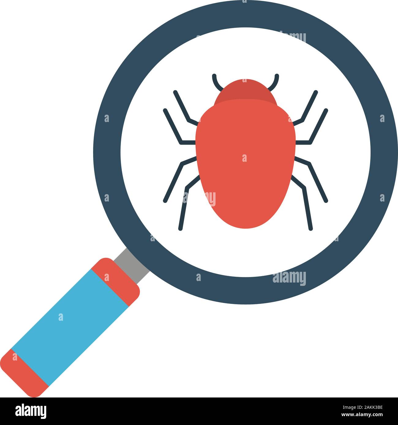 Bug magnifying glass Cut Out Stock Images & Pictures - Alamy