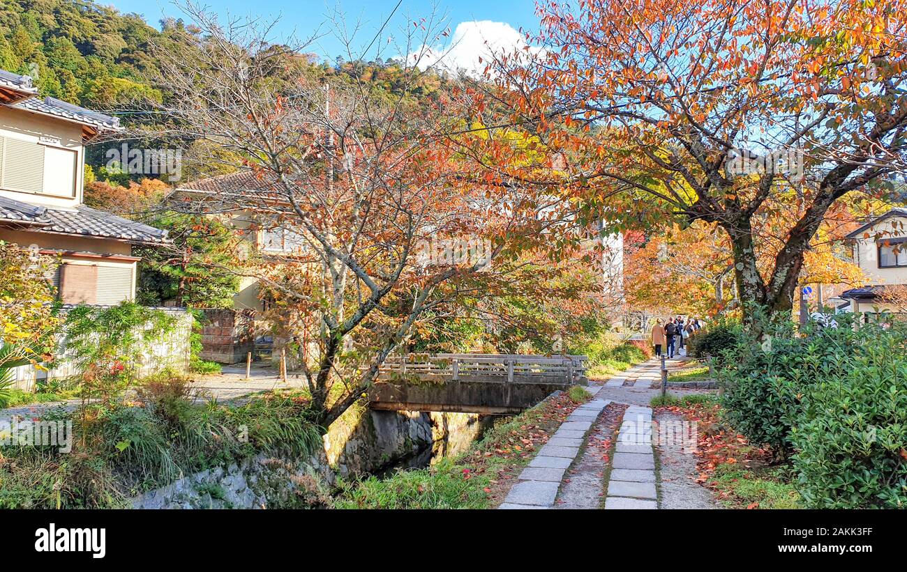 Philosopher's Walk (Japanese name: Tetsugaku no michi) Path with Cherry ...