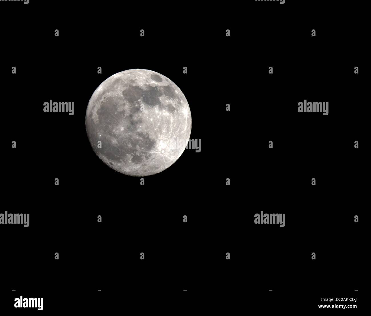 full moon in the sky alone Stock Photo - Alamy
