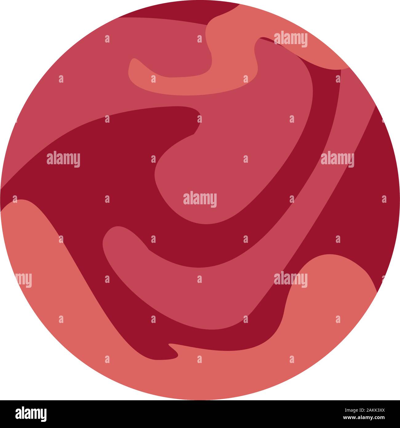 space planet flat style icon vector illustration design Stock Vector ...