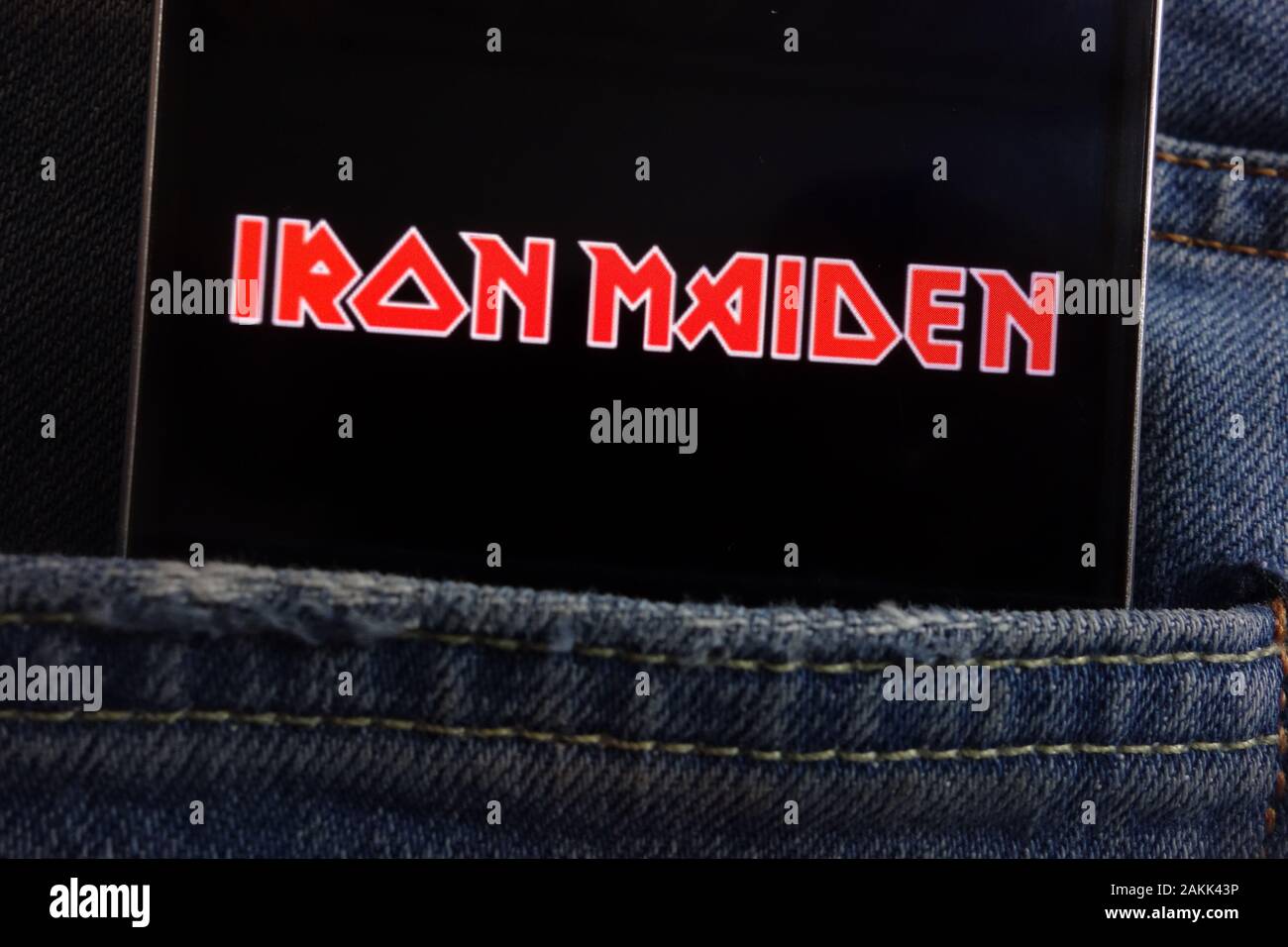 Iron maiden logo hi-res stock photography and images - Alamy