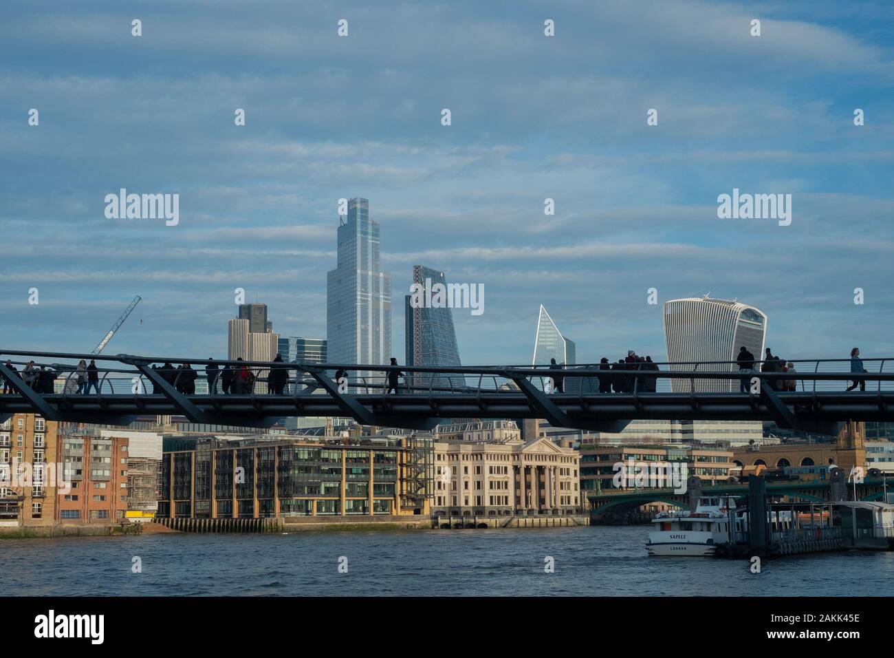 Millennium Bridge Silhouette High Resolution Stock Photography and ...