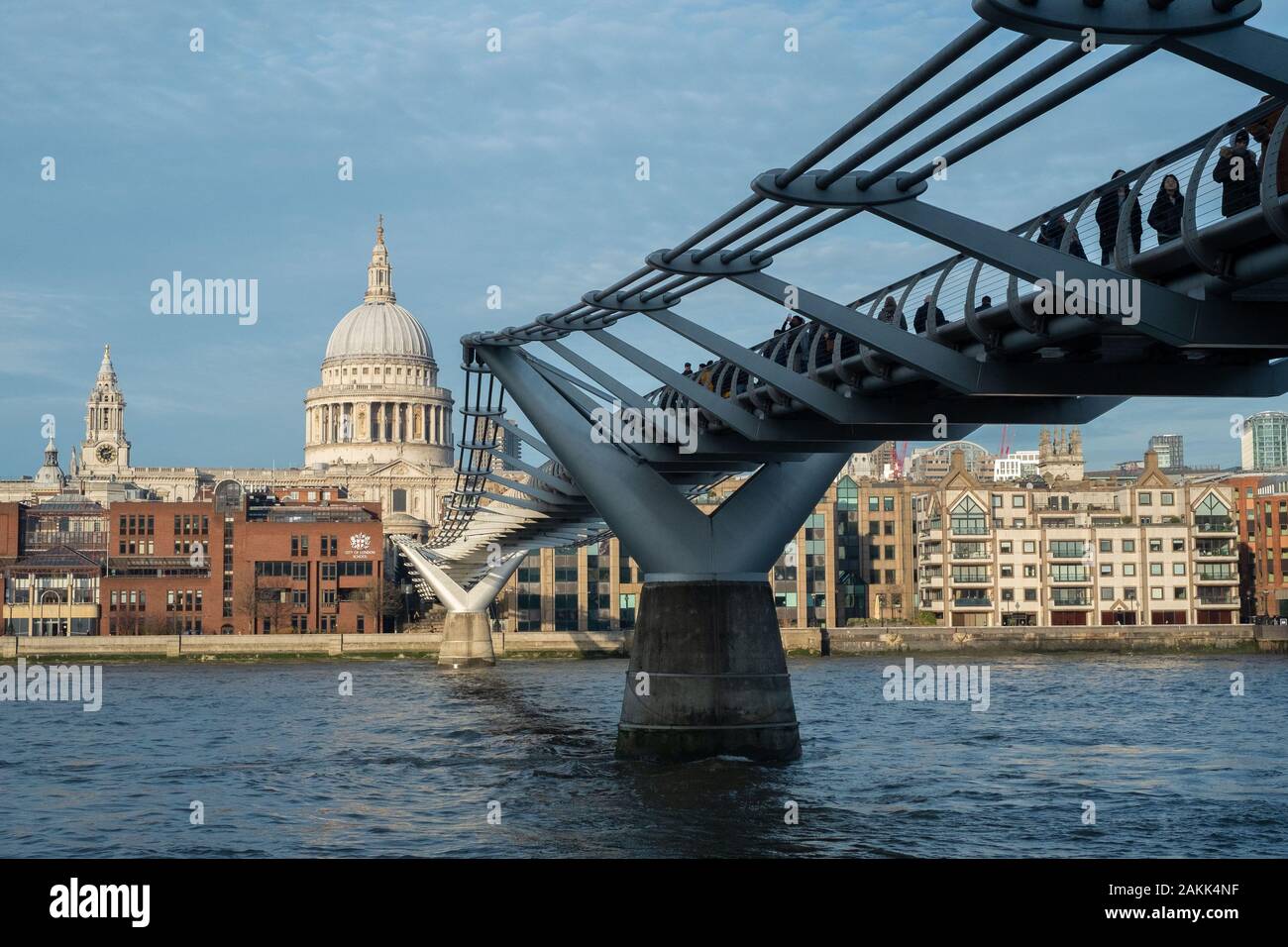 Millennium bridge stone hi-res stock photography and images - Alamy