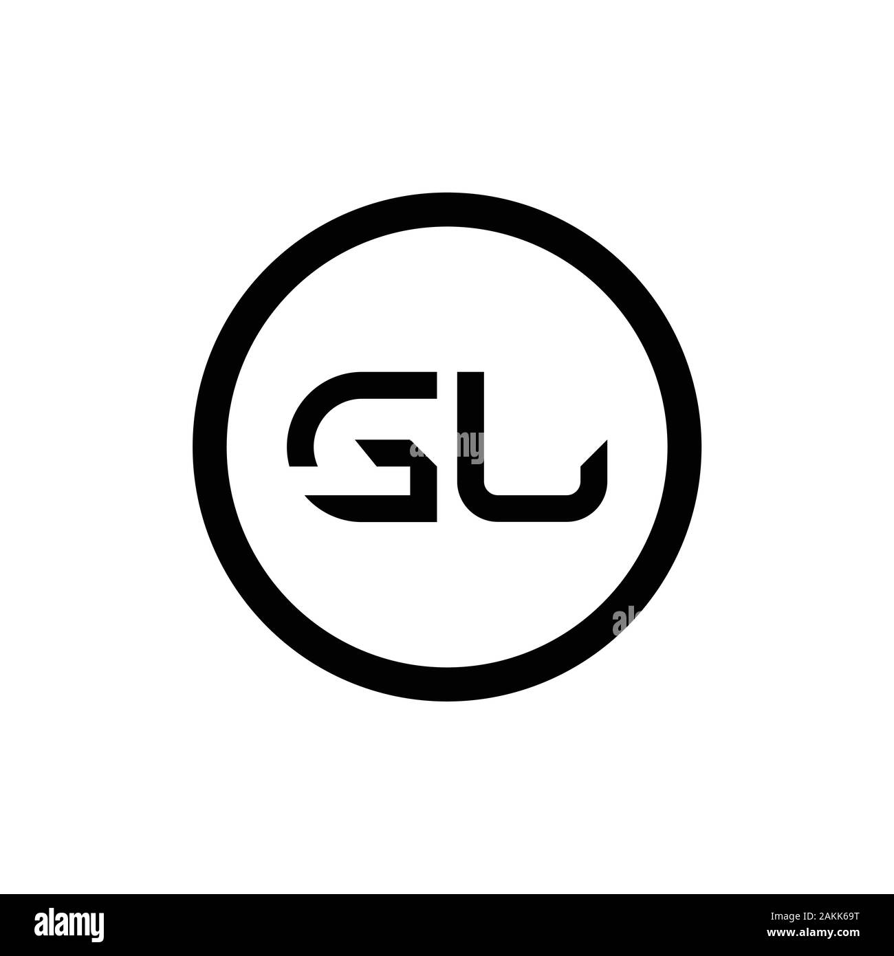 Initial GL Letter Linked Logo. GL letter Type Logo Design vector ...