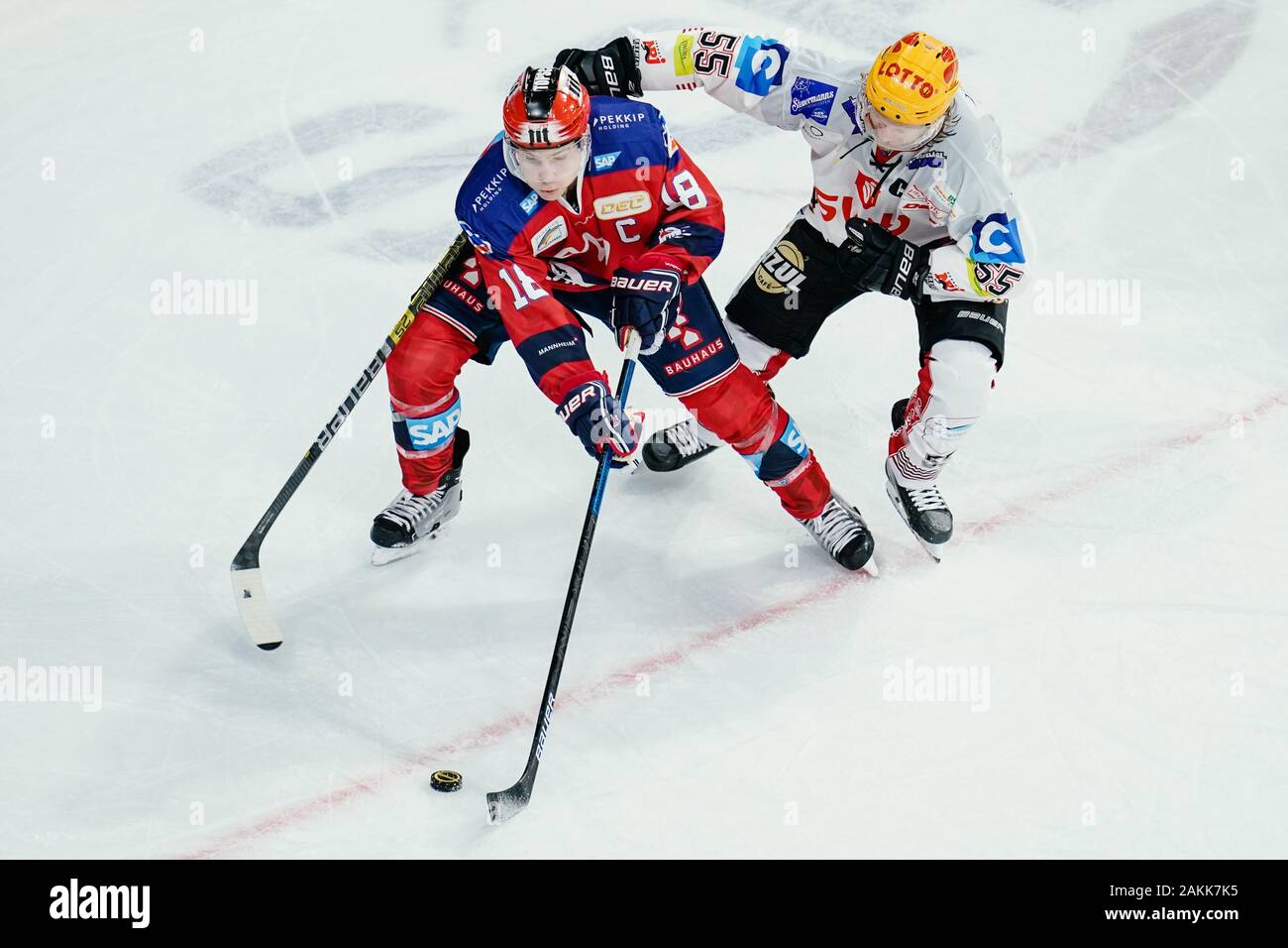 Mannheim, Germany. 09th Jan, 2020. Ice hockey: DEL, 36th matchday ...