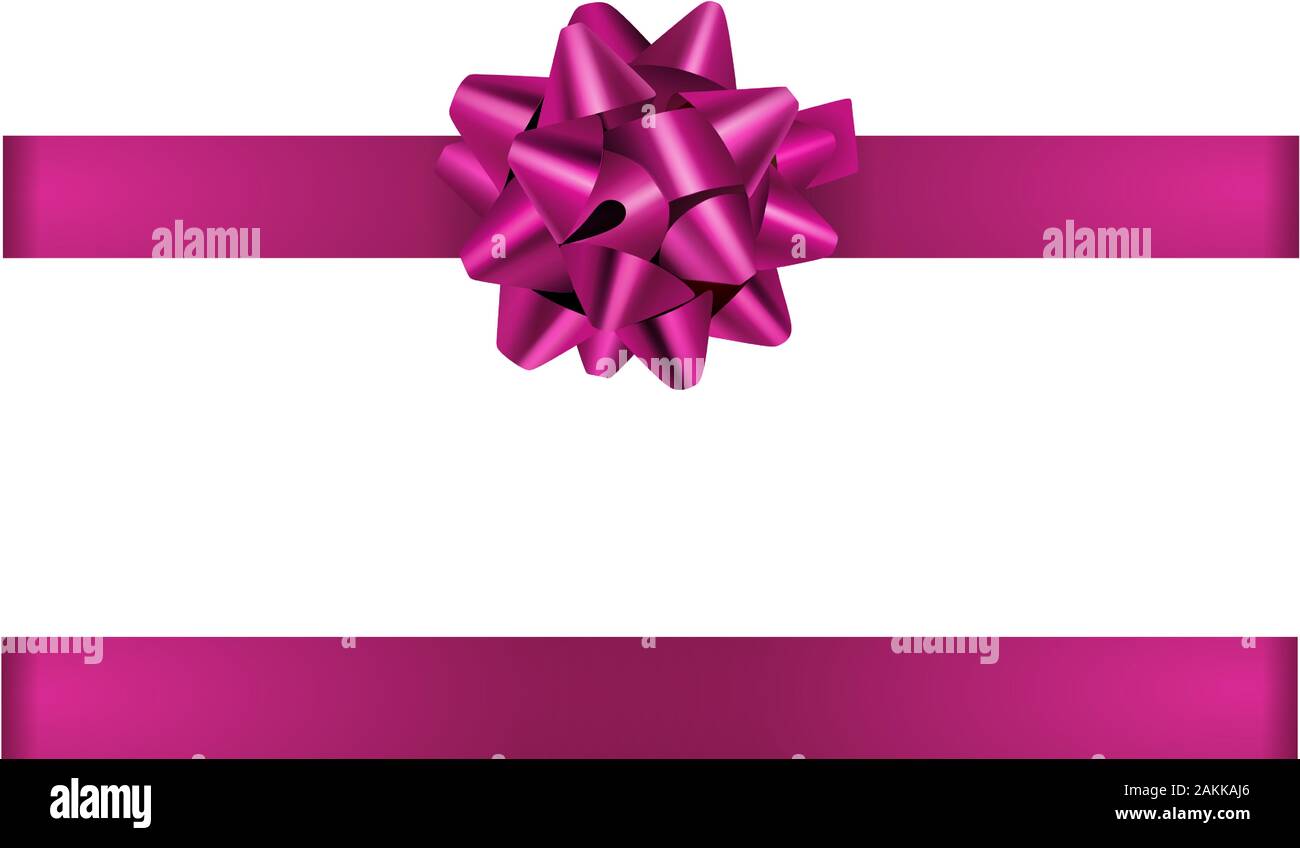 deep pink bow and ribbon for valentine, christmas, birthday decorations ...