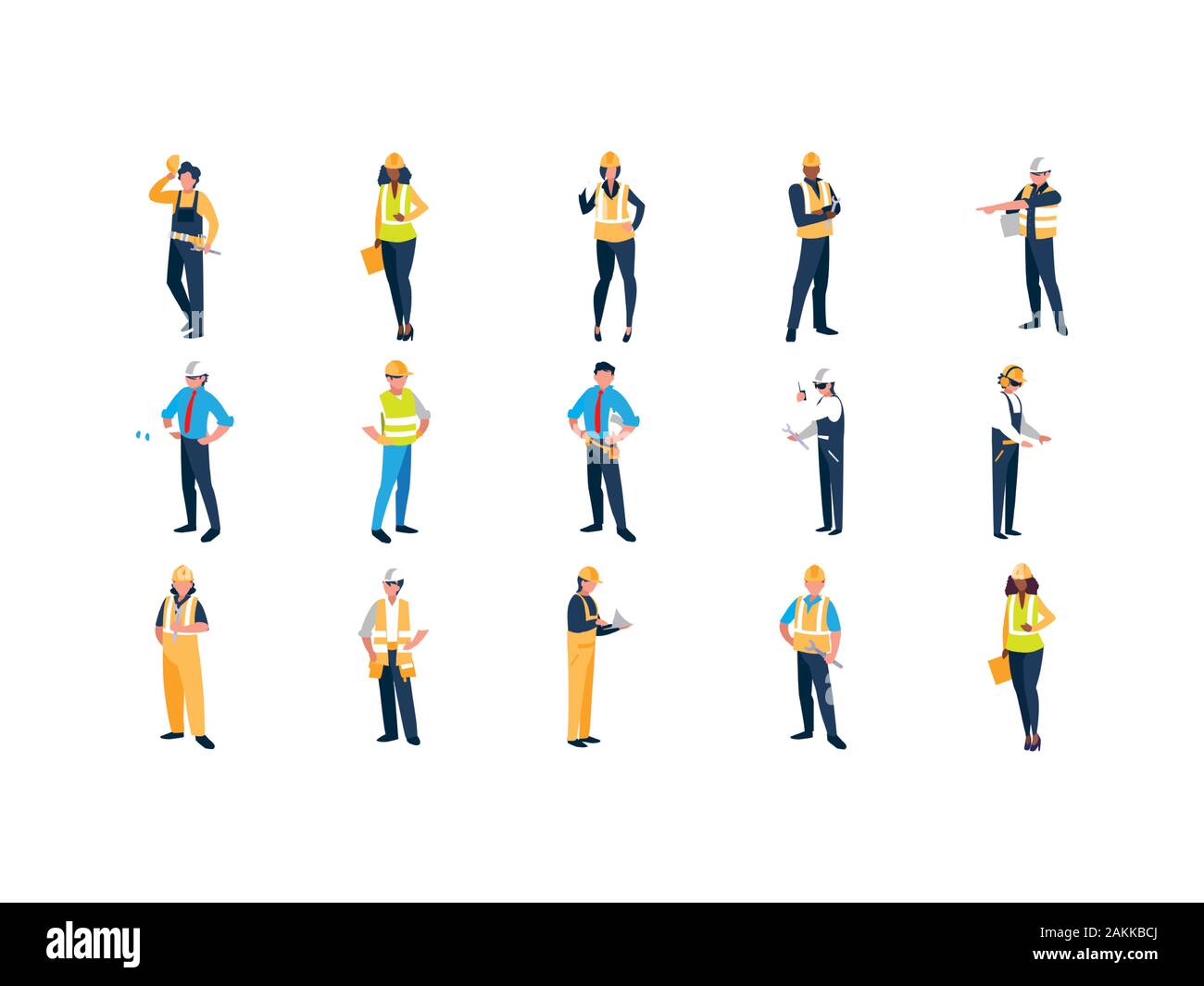 Technician repairing man woman Stock Vector Images - Alamy
