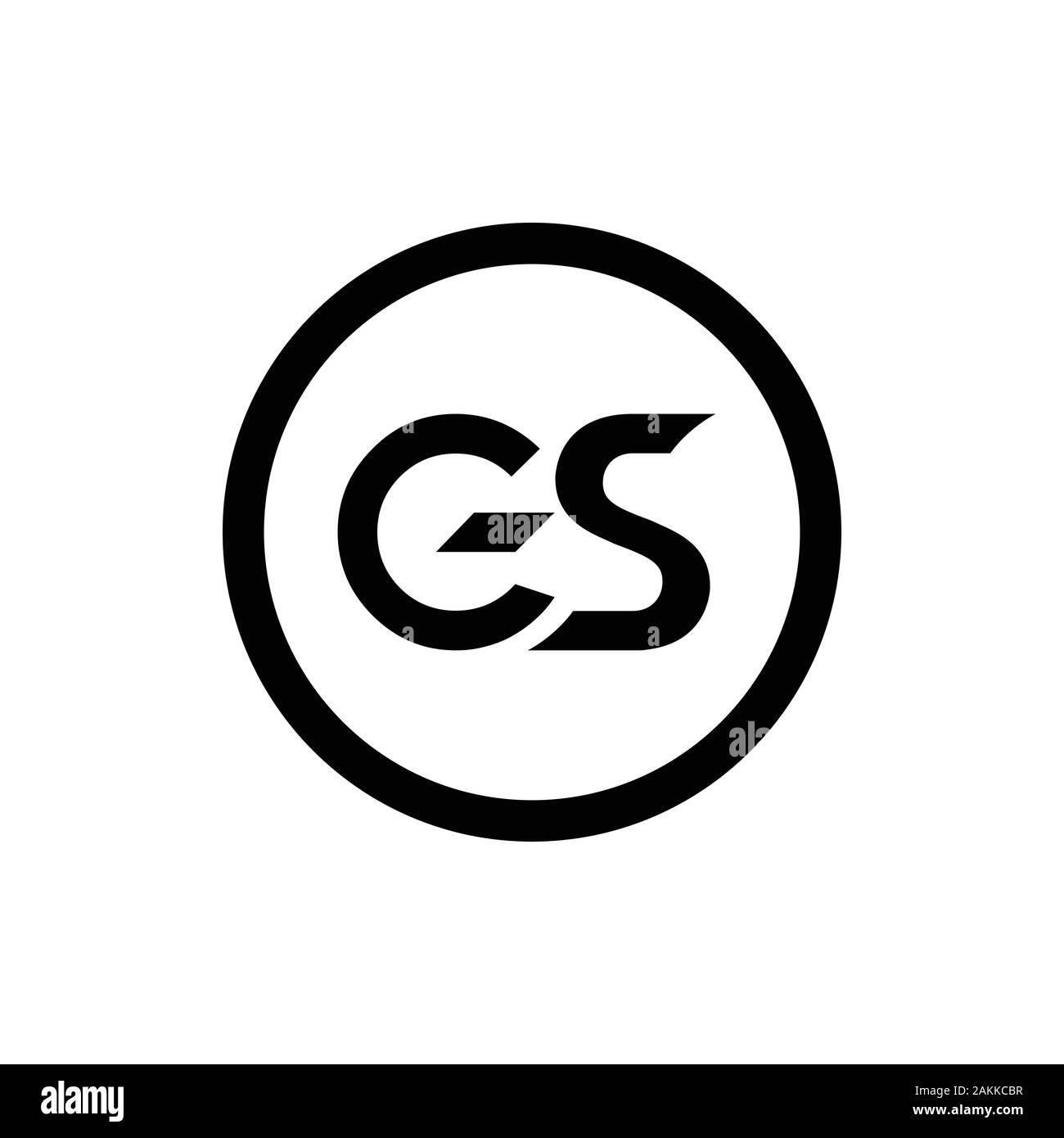 Initial GS Letter Linked Logo. GS letter Type Logo Design vector ...