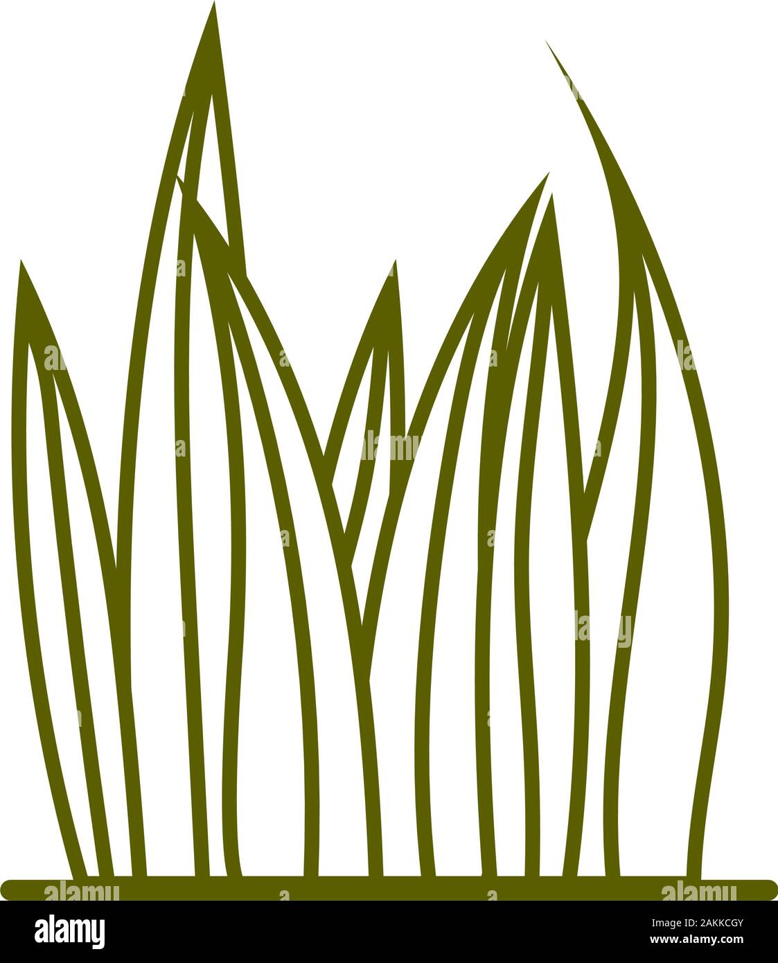 leaves foliage nature plant line style vector illustration Stock Vector ...