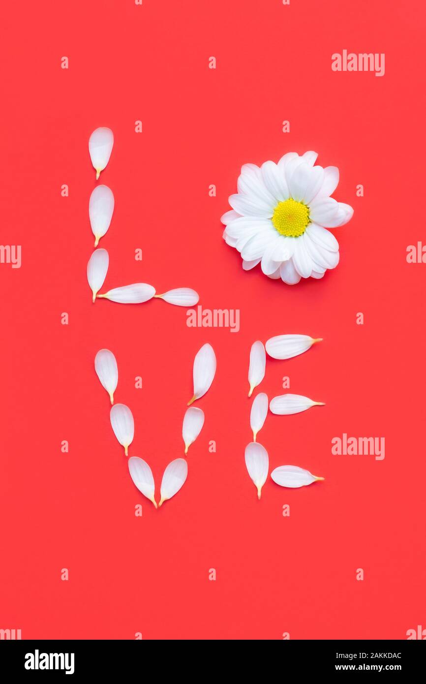 White background red lettering hi-res stock photography and images - Alamy