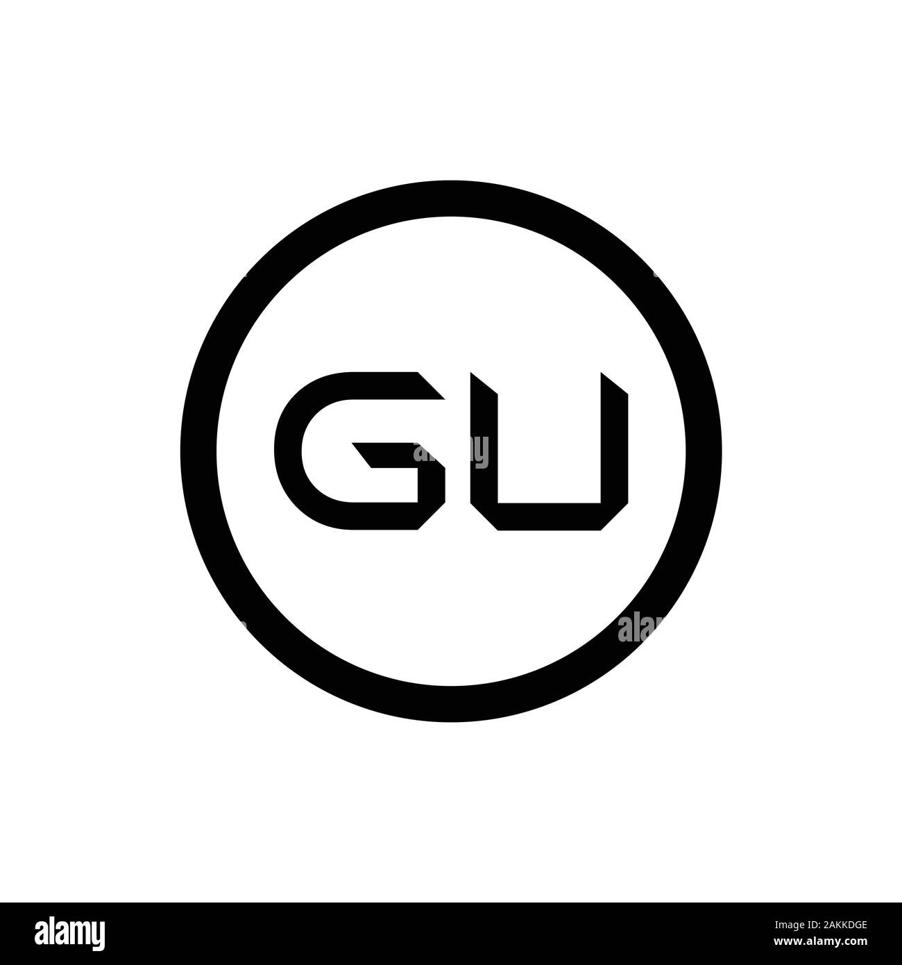 Initial GV Letter Linked Logo. GV letter Type Logo Design vector ...