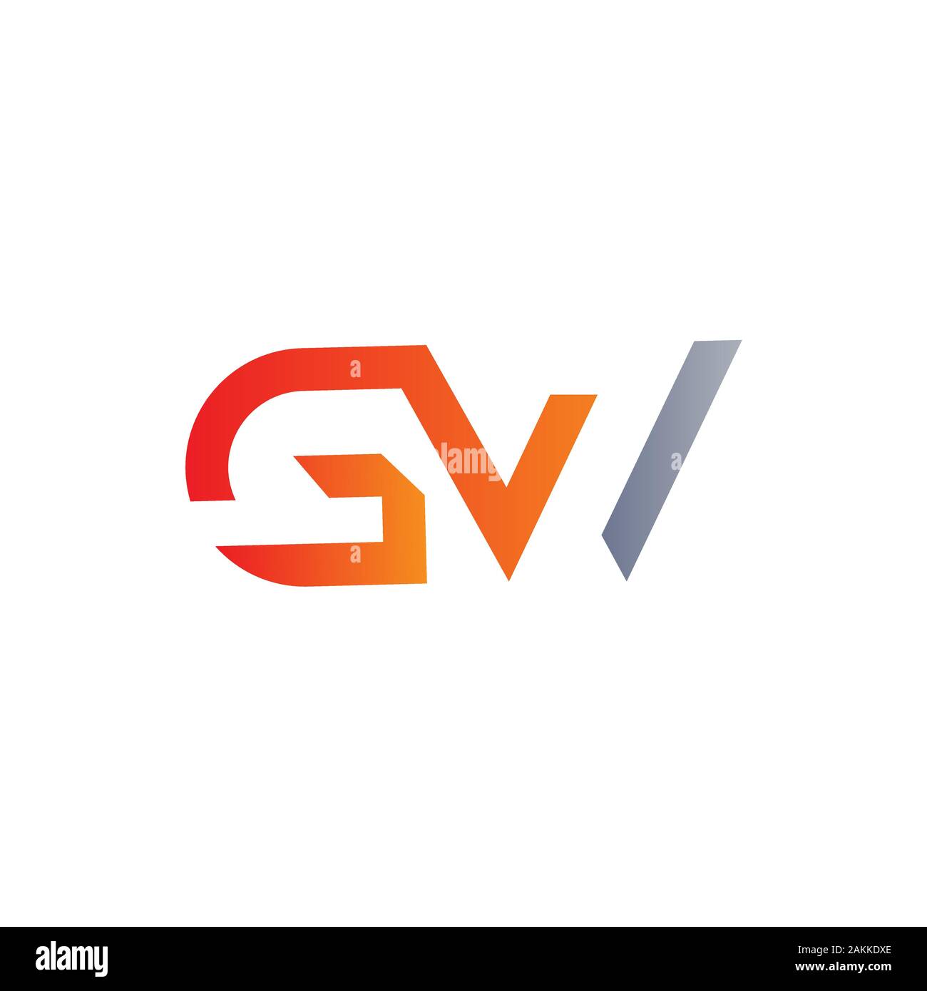 Initial GW Letter Linked Logo. GW letter Type Logo Design vector ...
