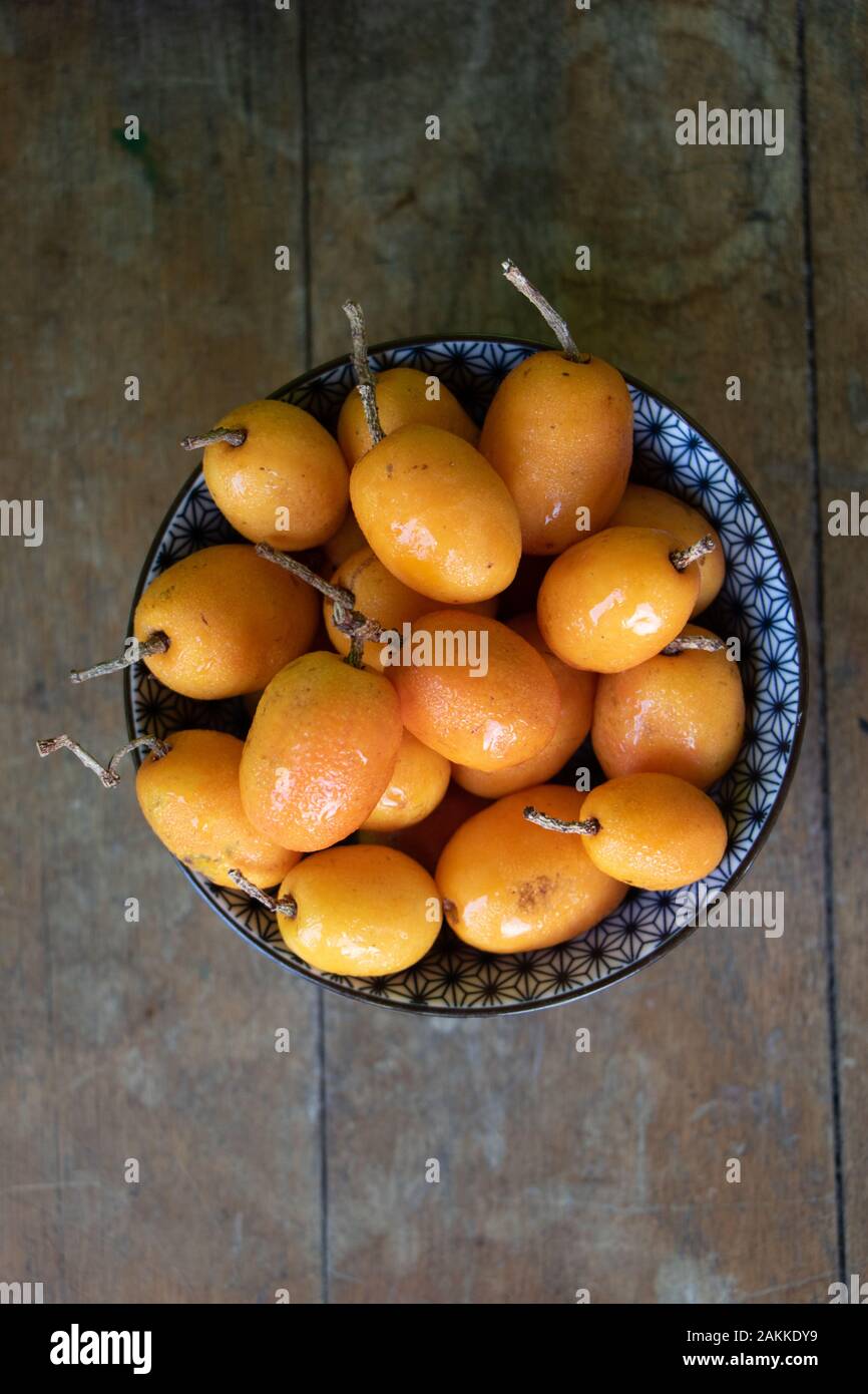 Recife / Pernambuco / Brazil. January 2, 2020. Siriguela is a typical ...