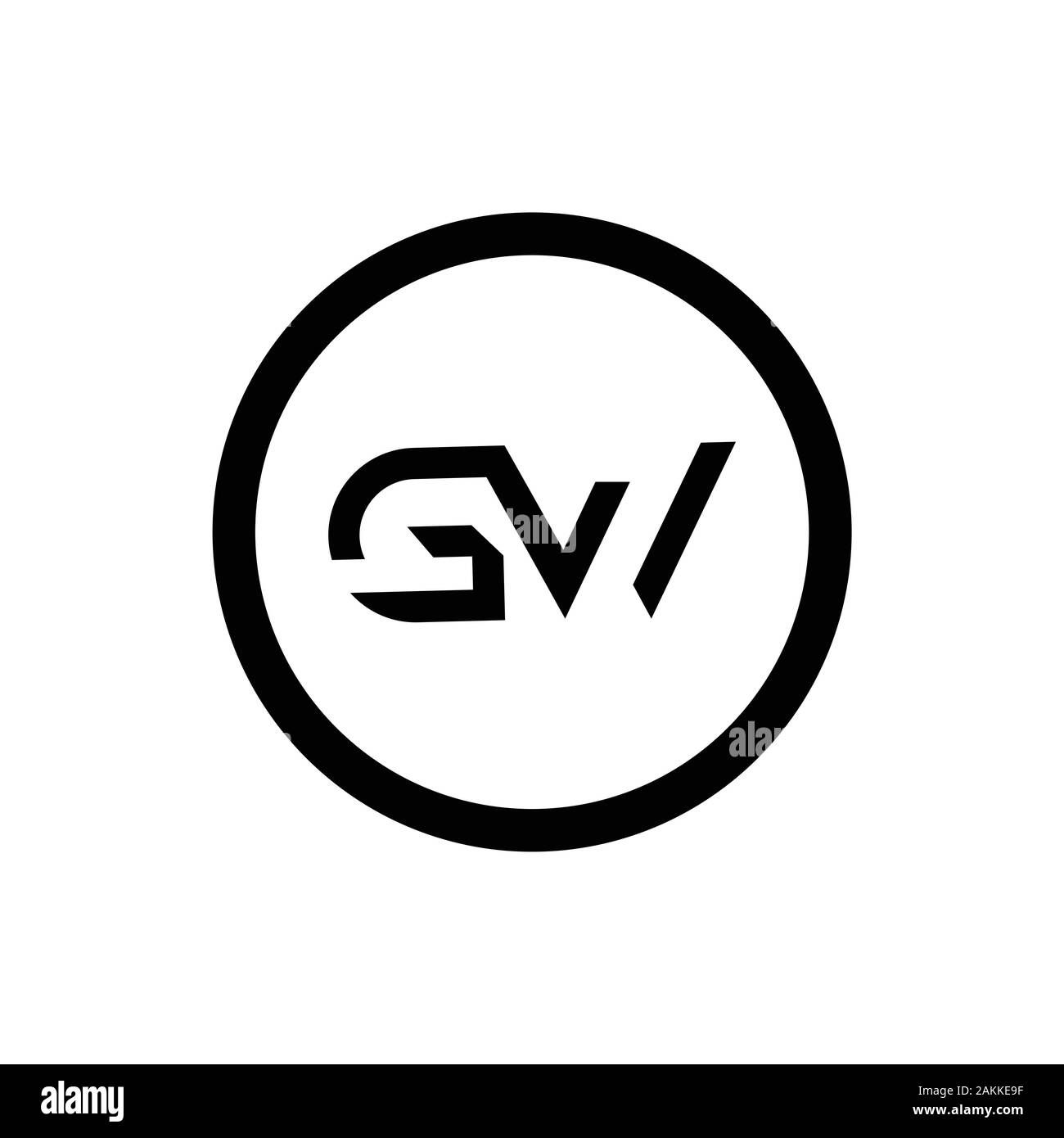 Initial GW Letter Linked Logo. GW letter Type Logo Design vector ...
