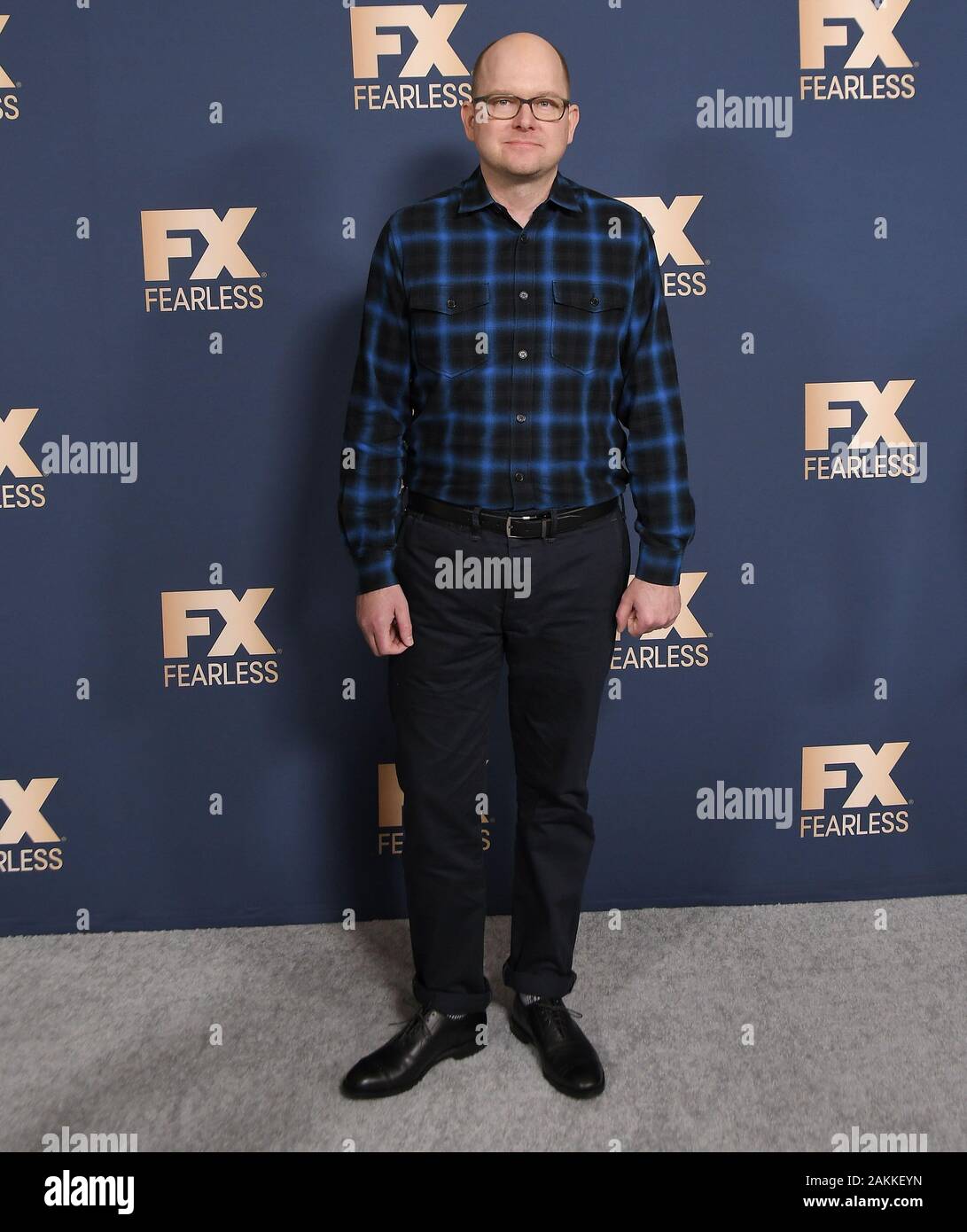 Mark Proksch arrives at the FX Networks Winter TCA Starwalk held at The ...