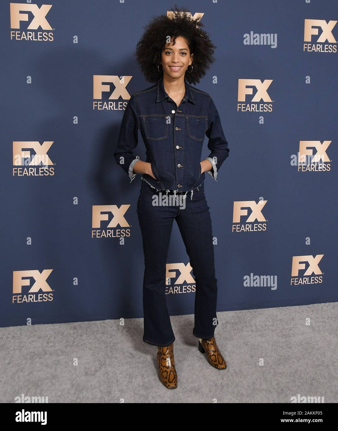Stefani Robinson arrives at the FX Networks Winter TCA Starwalk held at ...
