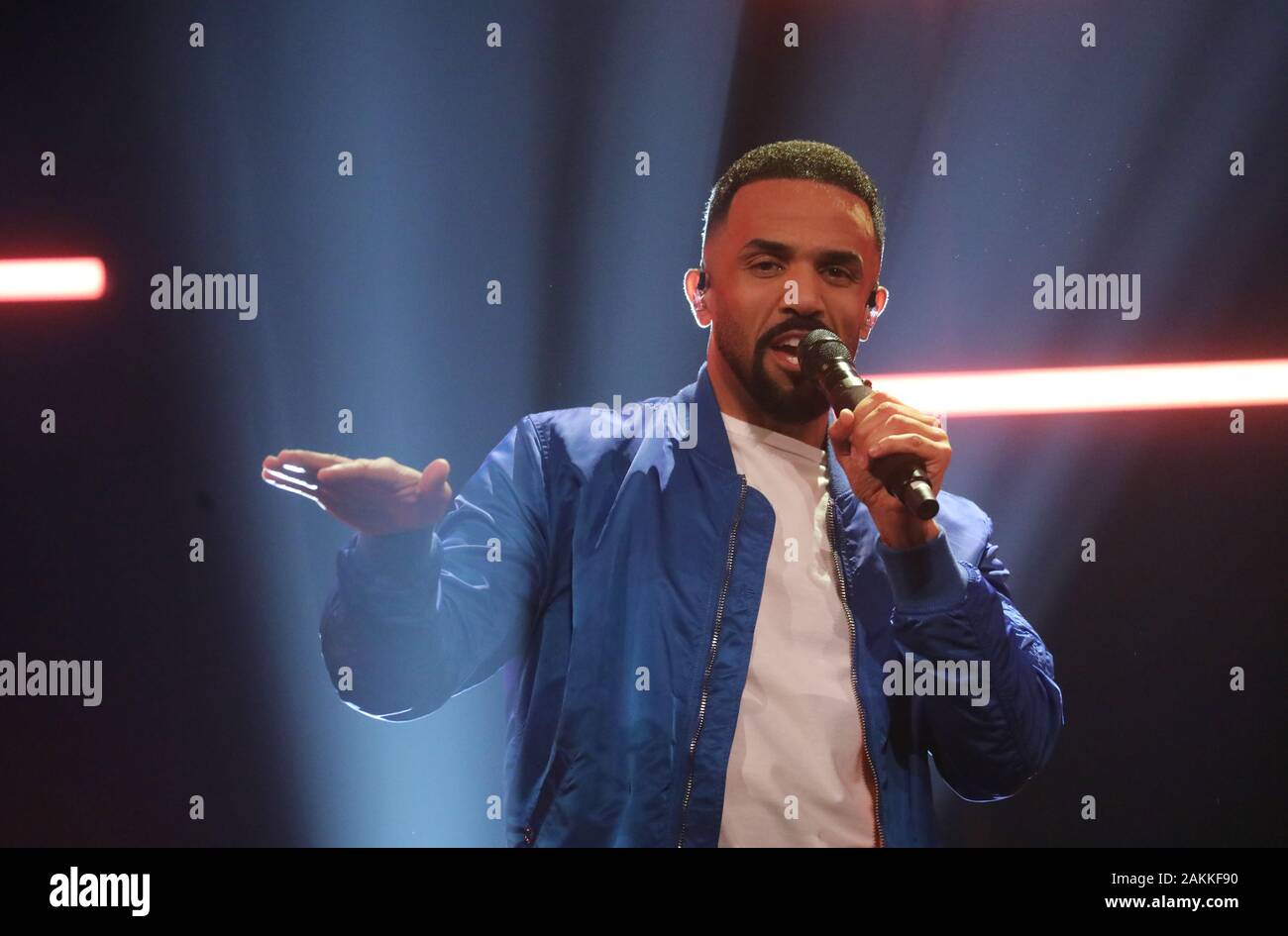 Craig David performing during the filming for the Graham Norton Show at ...