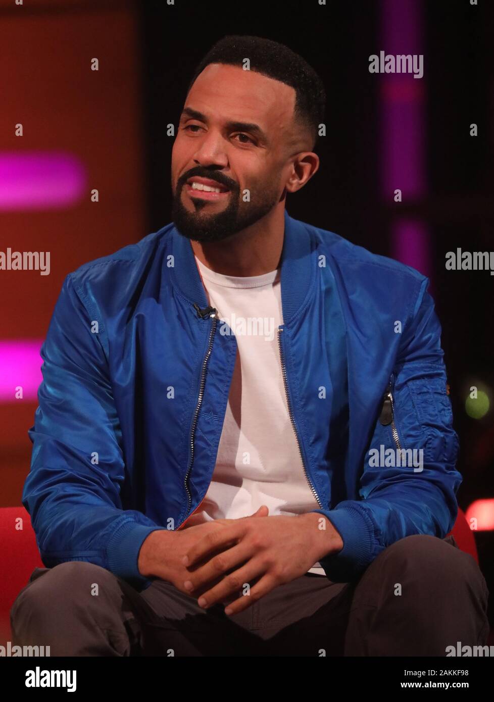 Craig David during the filming for the Graham Norton Show at BBC ...