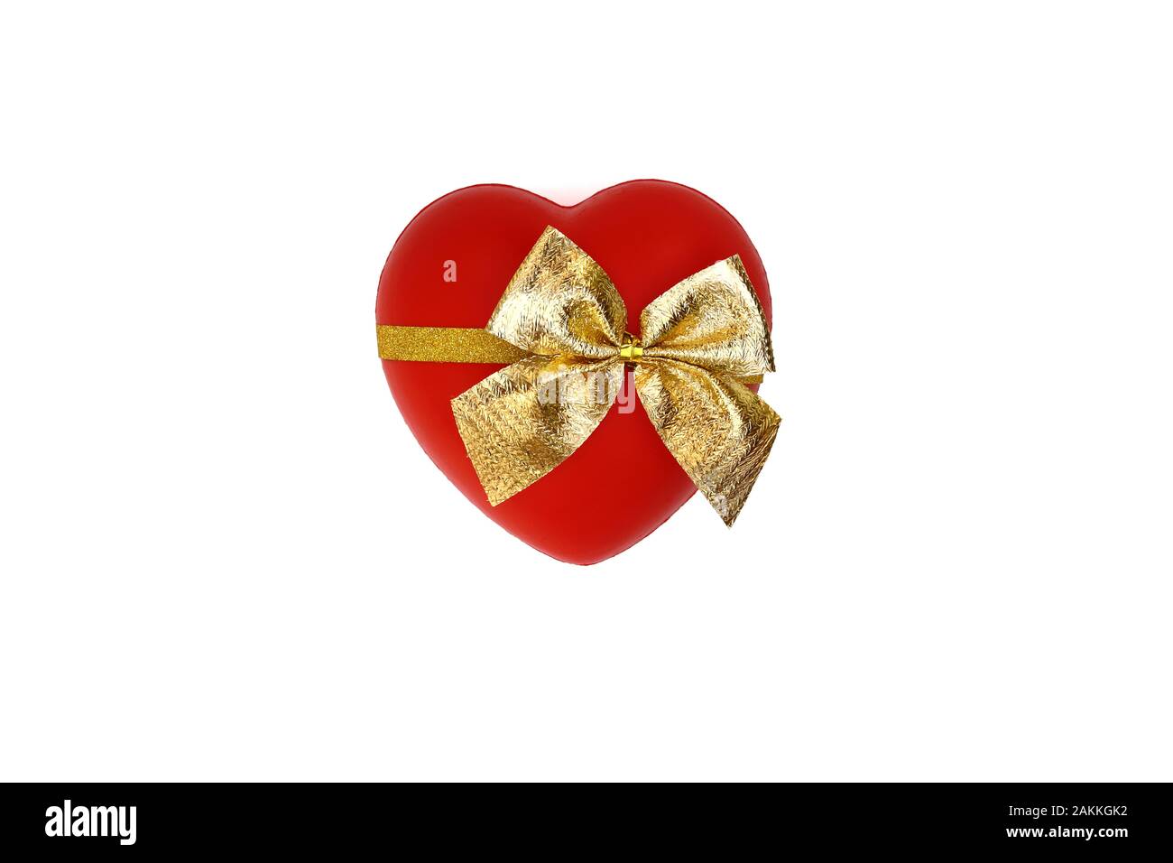 Single red heart shaped symbol Stock Photo - Alamy