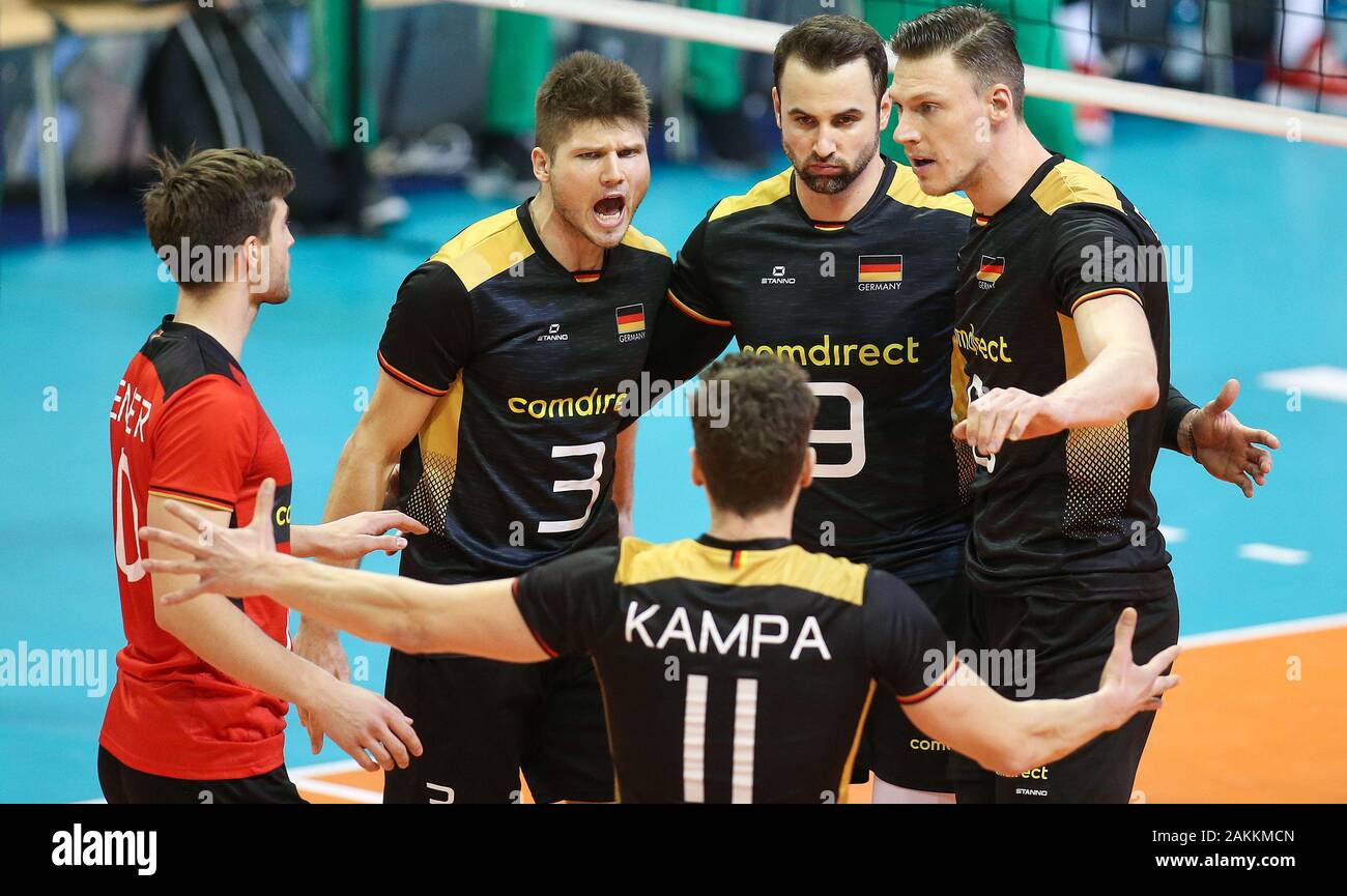 Berlin, Germany. 09th Jan, 2020. Volleyball, men: Olympic qualification ...