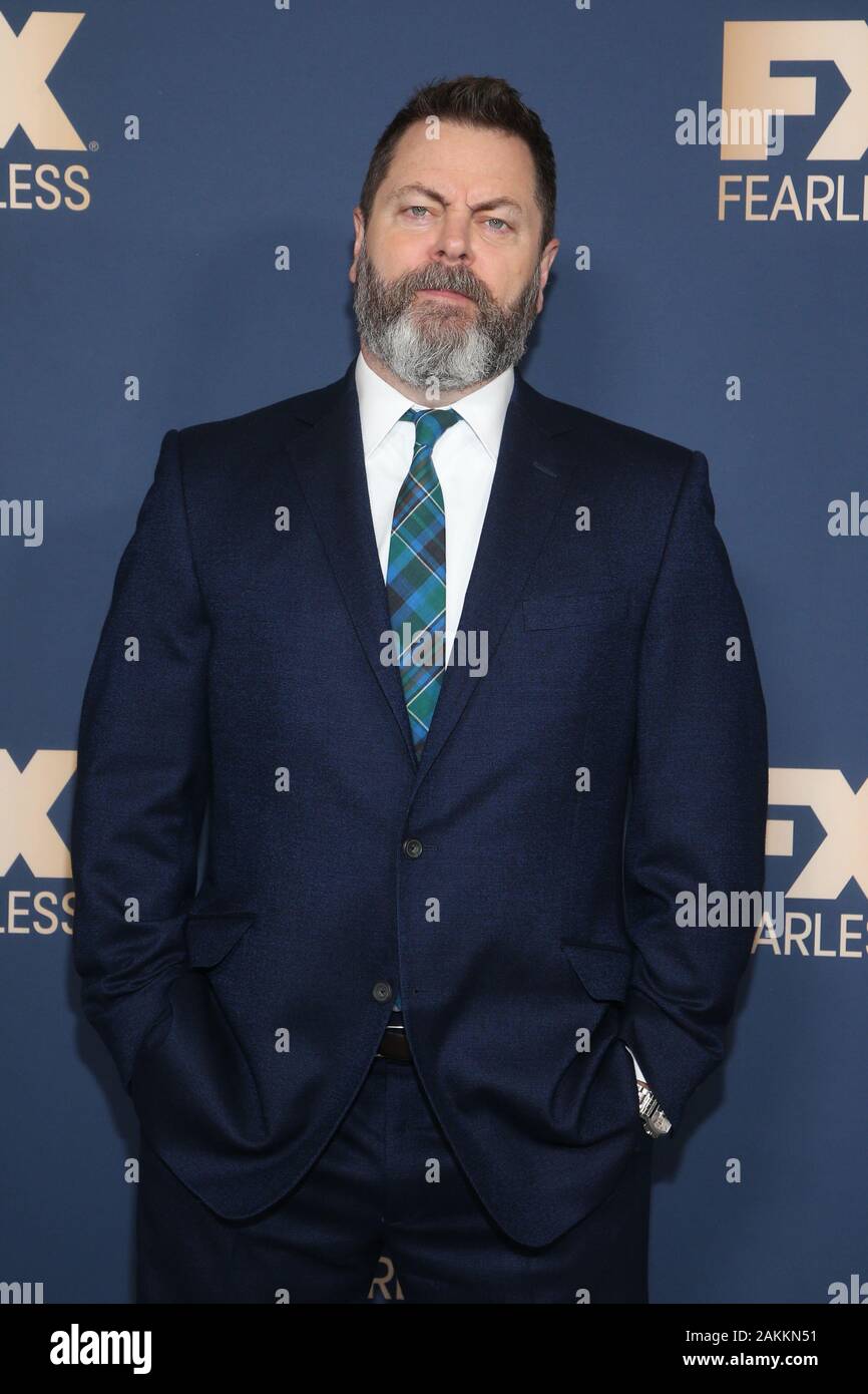 Pasadena, Ca. 9th Jan, 2020. Nick Offerman at the FX Networks Star Walk ...