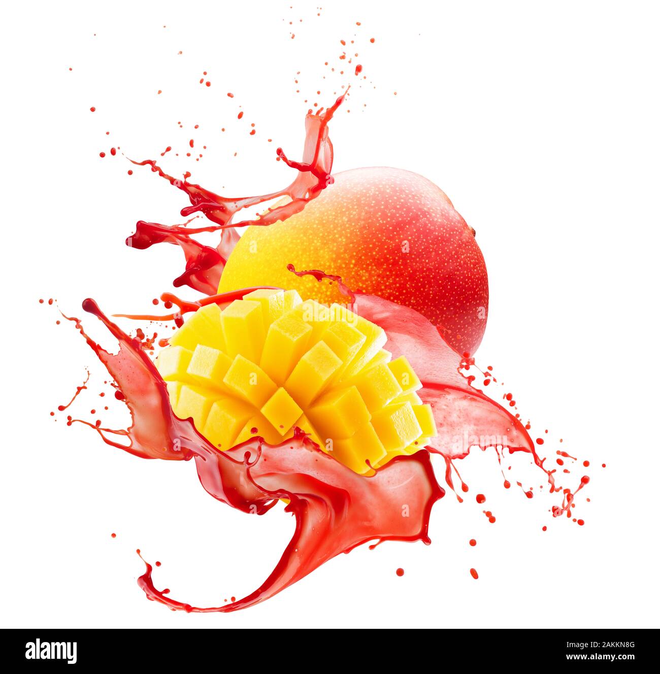 Water splash mango isolated hi-res stock photography and images - Alamy
