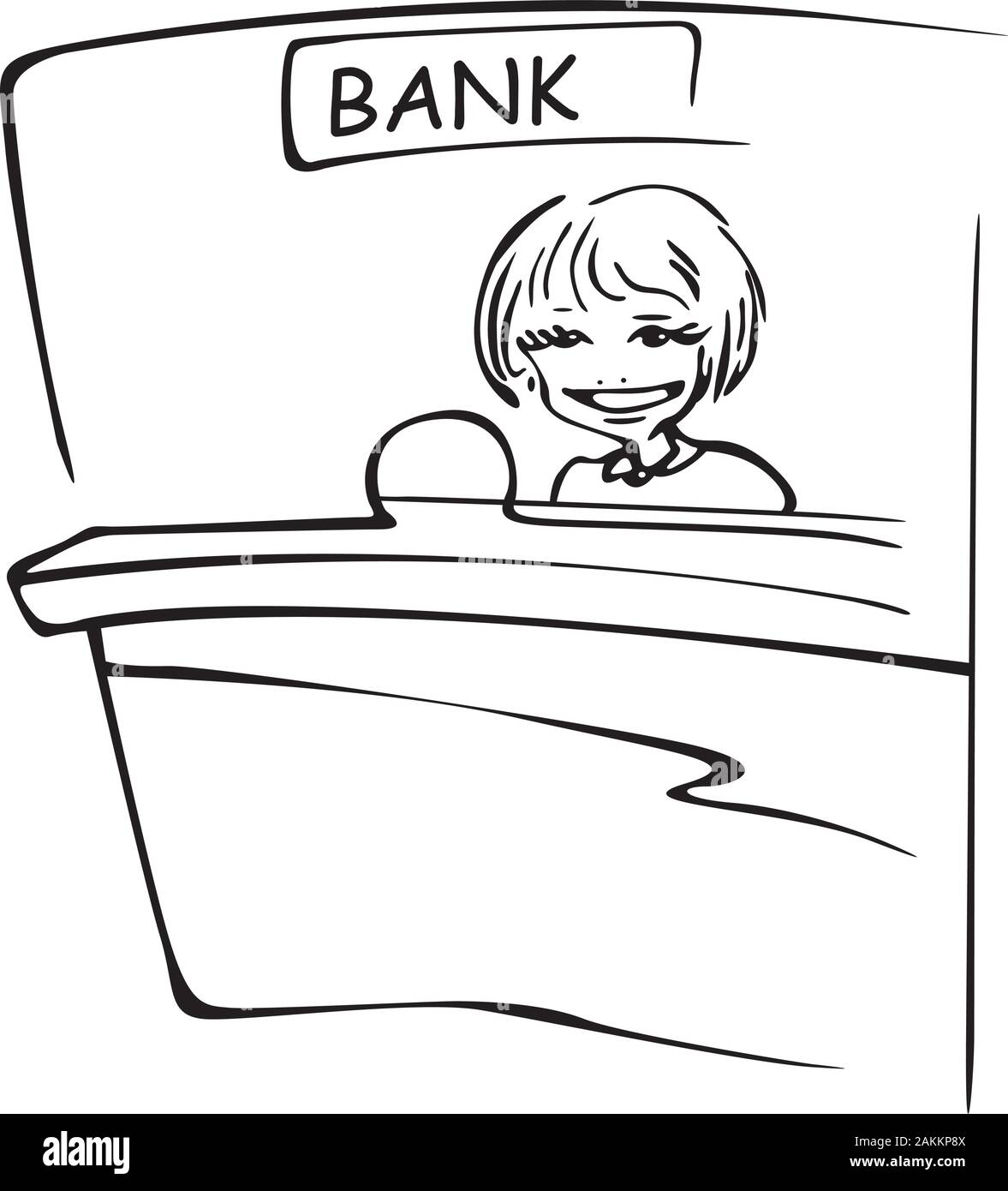 Customer bank office Stock Vector Images - Alamy