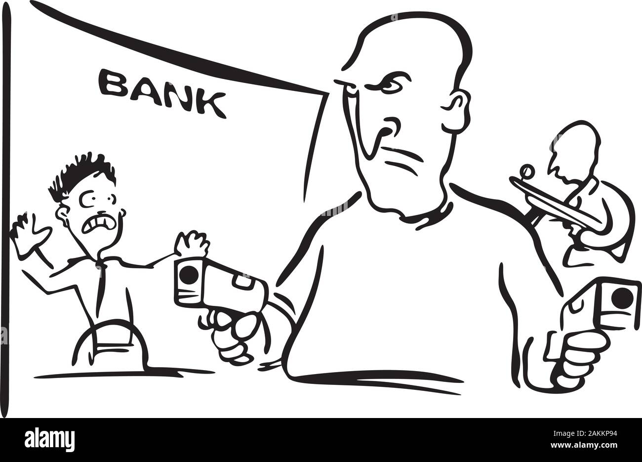 Bank thief Stock Vector Images - Alamy