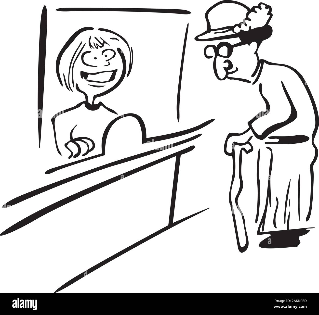 Withdraw money cashier Cut Out Stock Images & Pictures - Alamy