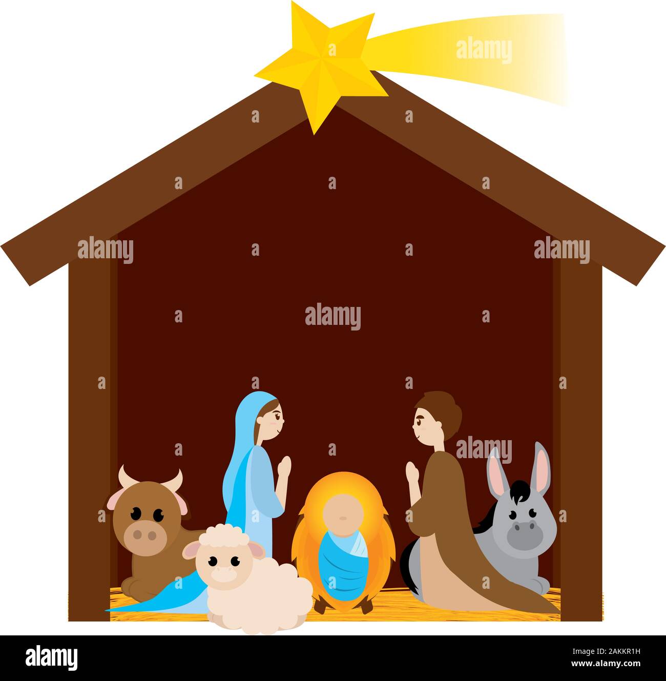 Beatiful manger image Stock Vector Image & Art - Alamy