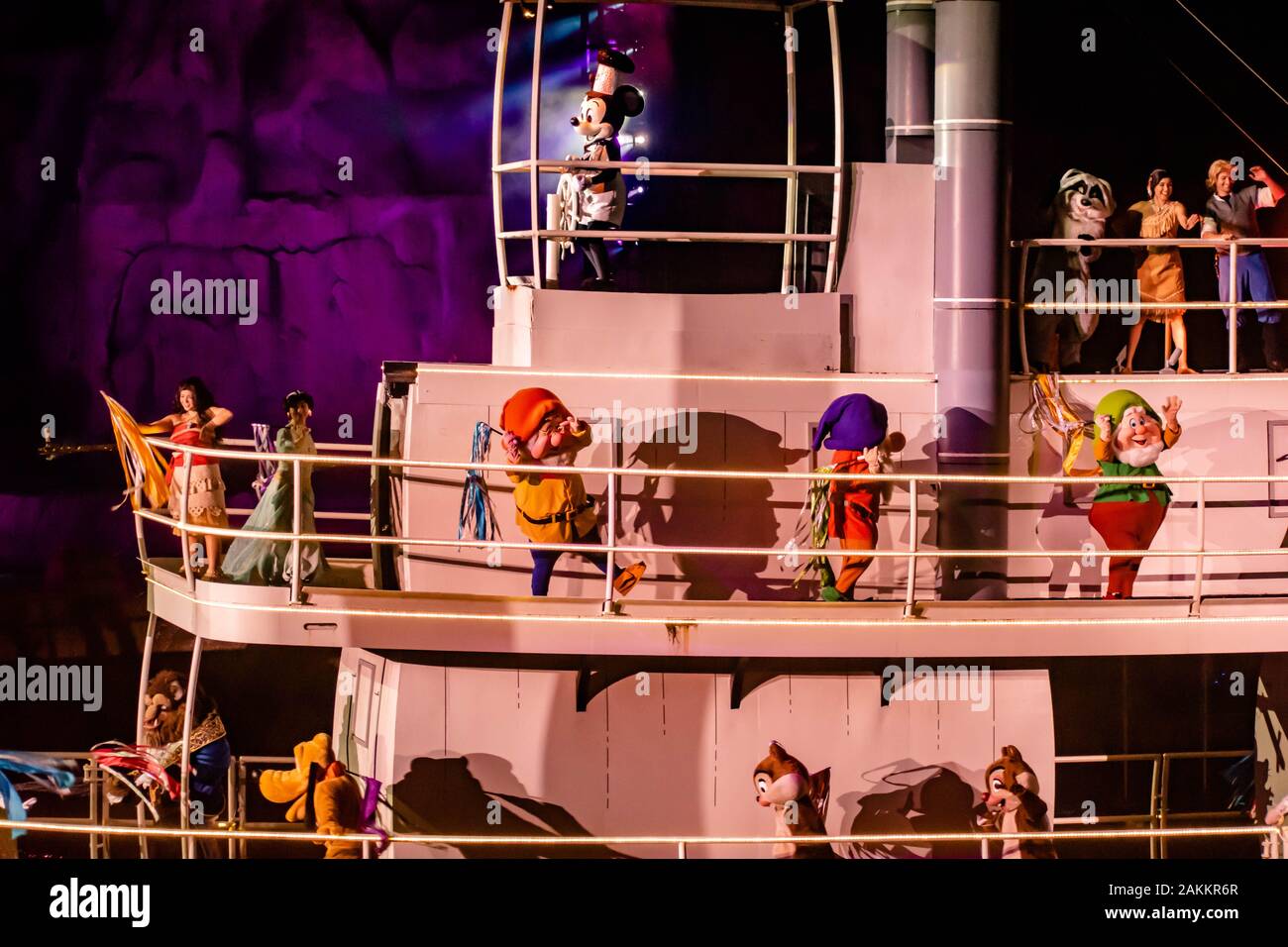 Orlando, Florida. January 03, 2020, Mickey Mouse and other characters ...