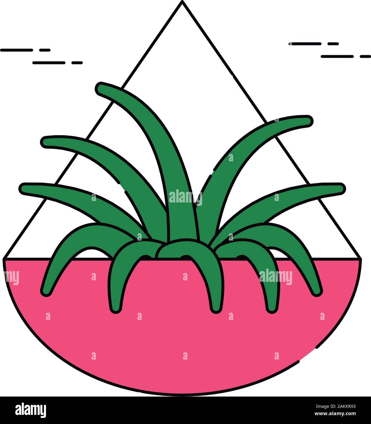 Succulent wall Stock Vector Images - Alamy