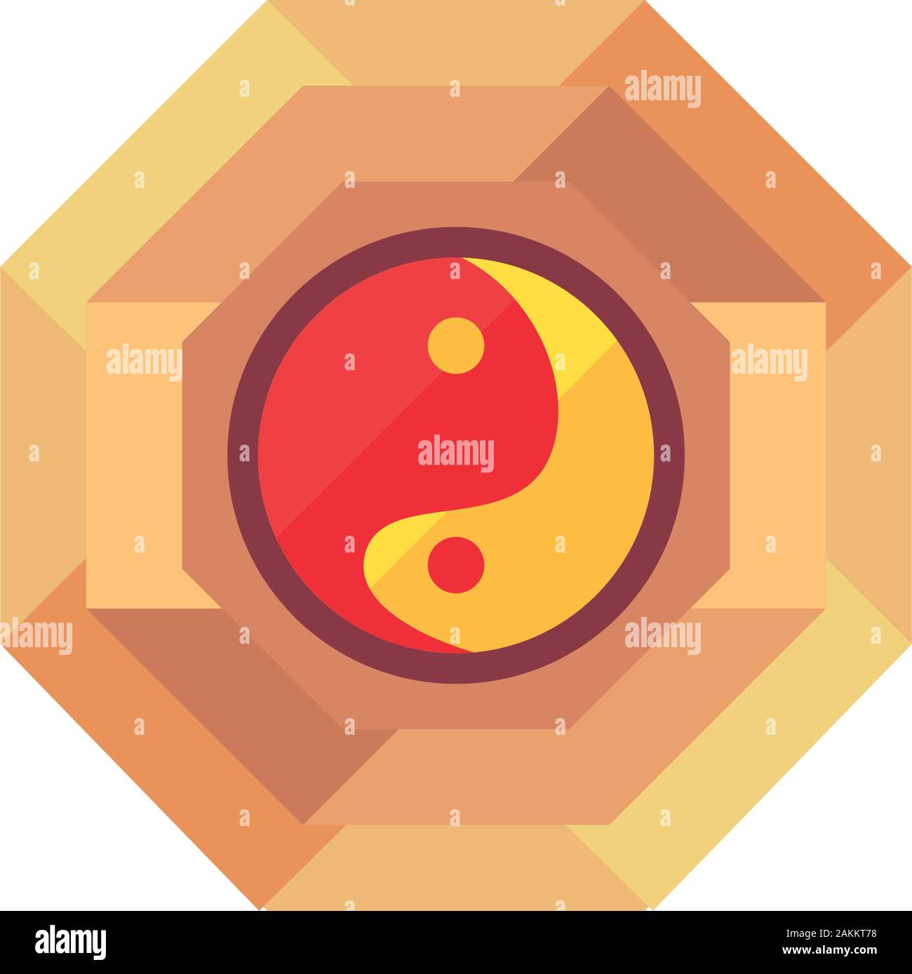 Chinese yin yang design, China culture asia travel landmark famous ...