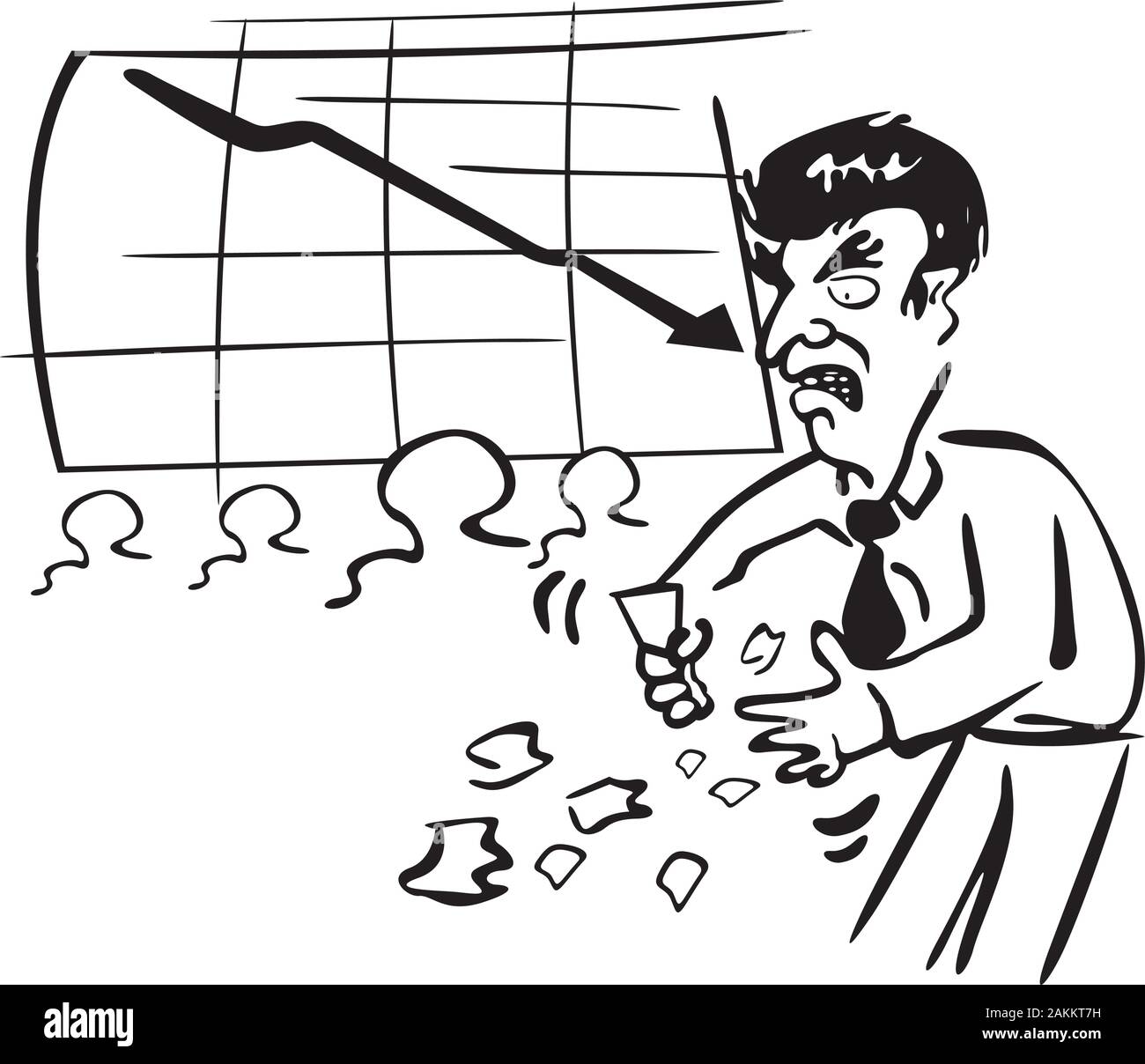 angry guy shivering foaming Stock Vector Image & Art - Alamy