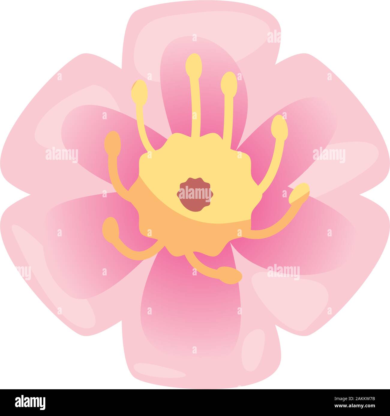 Natural flower design, floral nature plant ornament garden decoration ...