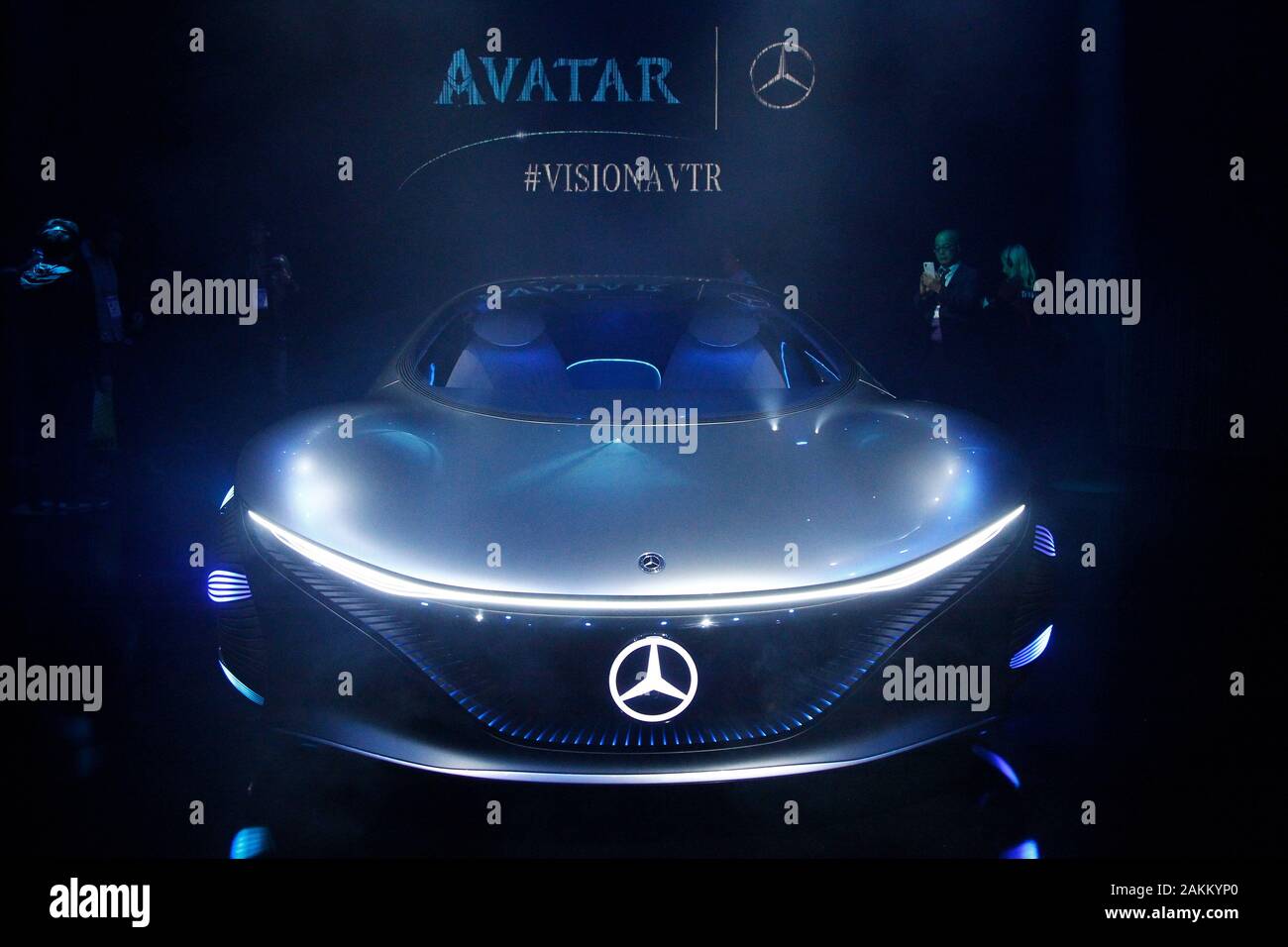 Las Vegas, United States. 09th Jan, 2020. A front view of the Mercedes ...