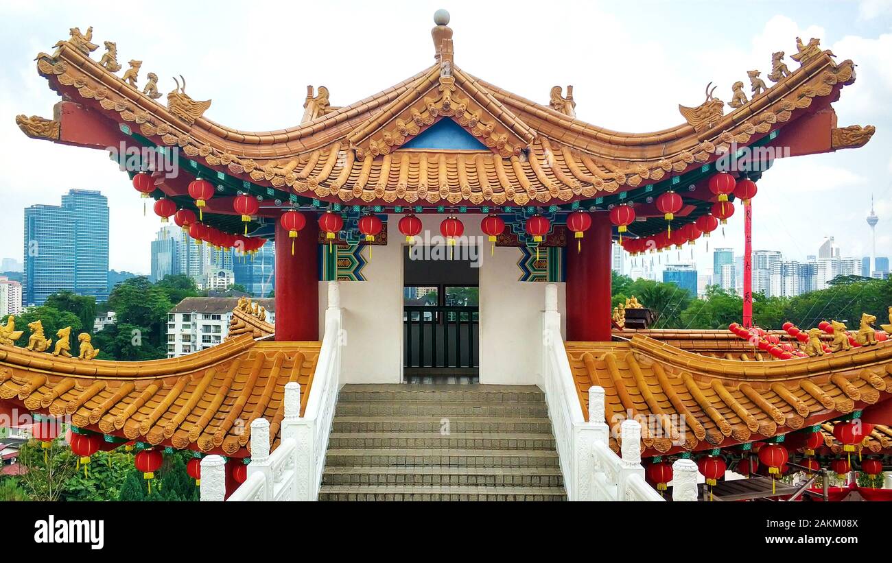 The majestic Chinese temple in traditional Chinese style Stock Photo ...