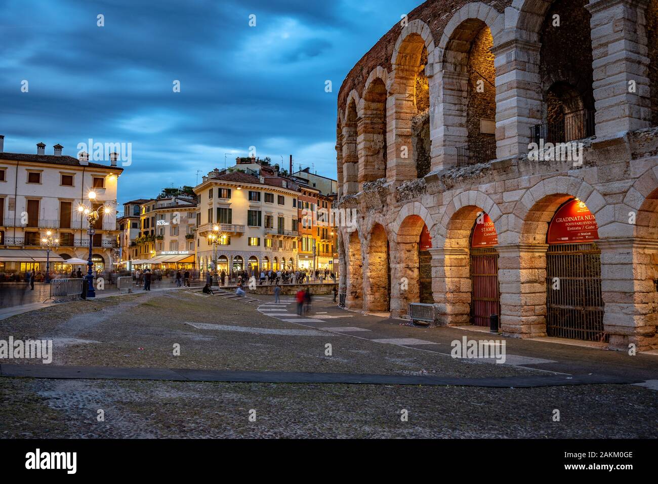 Verona, Italy - Side view of Verona Arena Stock Photo - Alamy